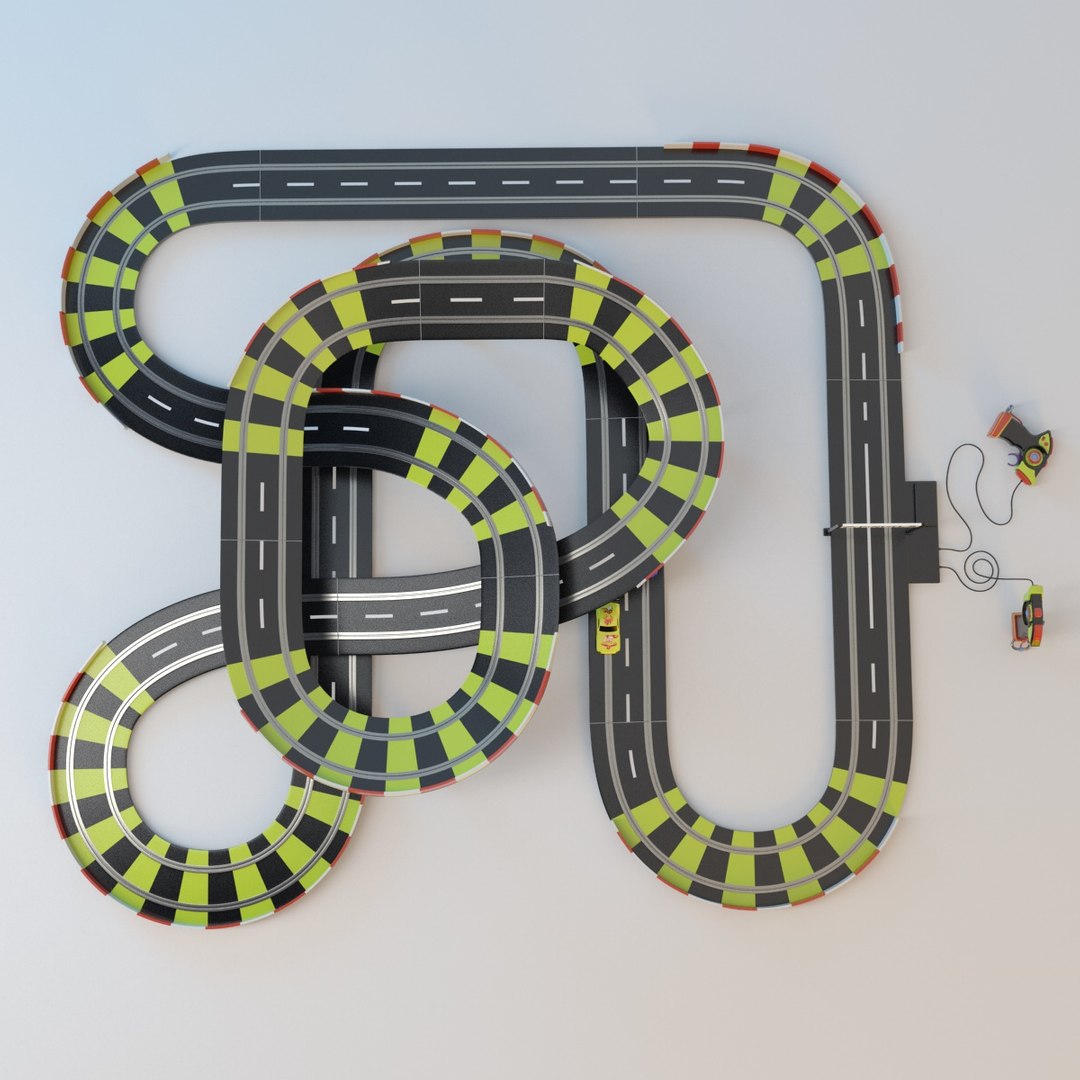 Racing Track Toy 3d Model