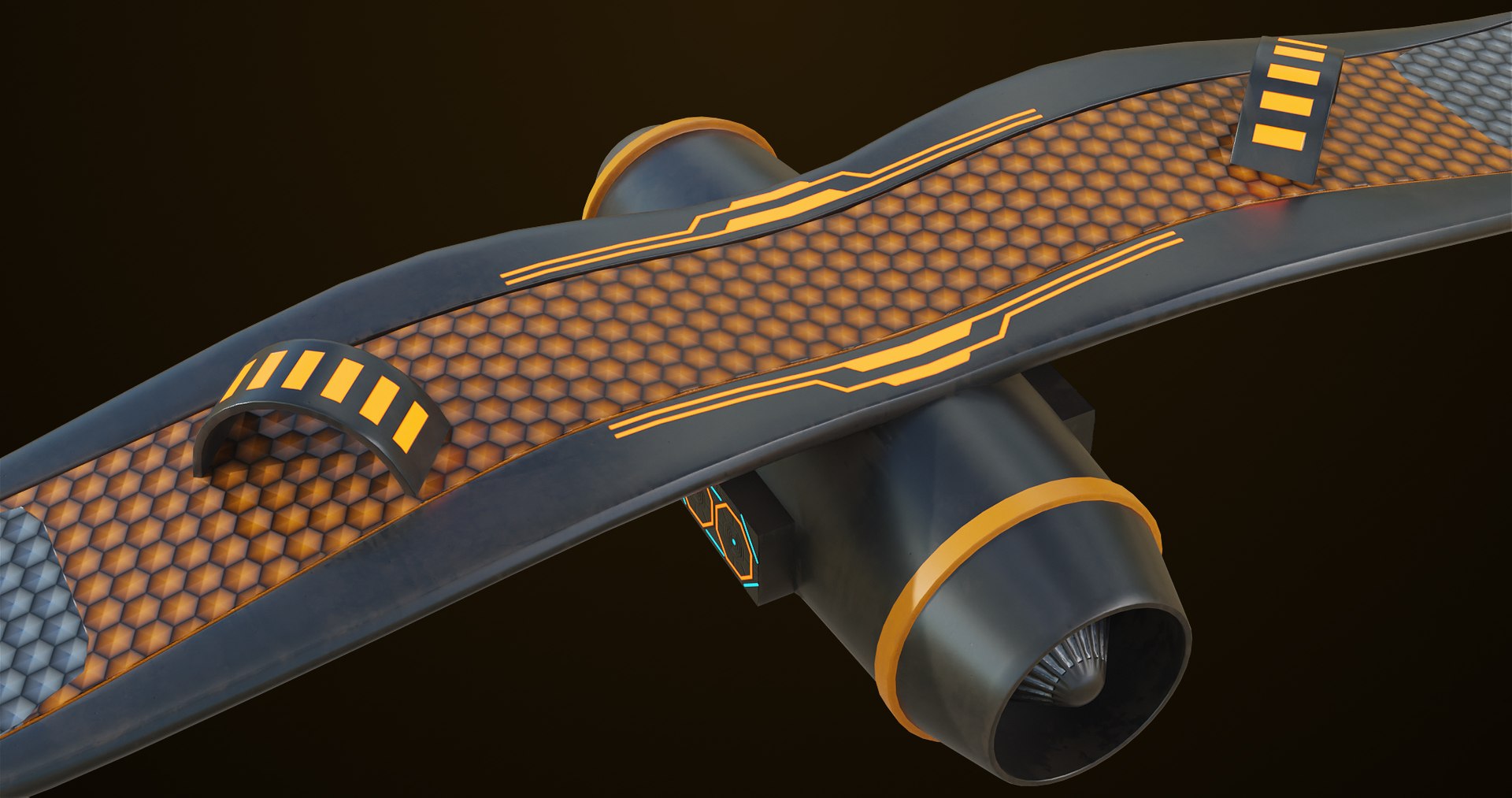 3D Sci Fi HoverBoard 6 All PBR Unity UE Textures Included - TurboSquid 2003336