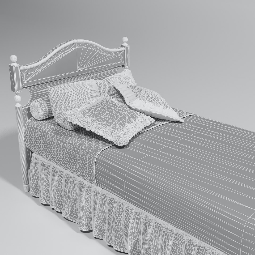 3d model girl s bed