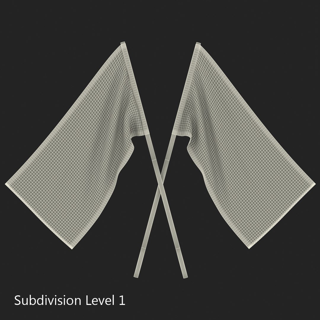 Germany Flag Modeled 3d Model