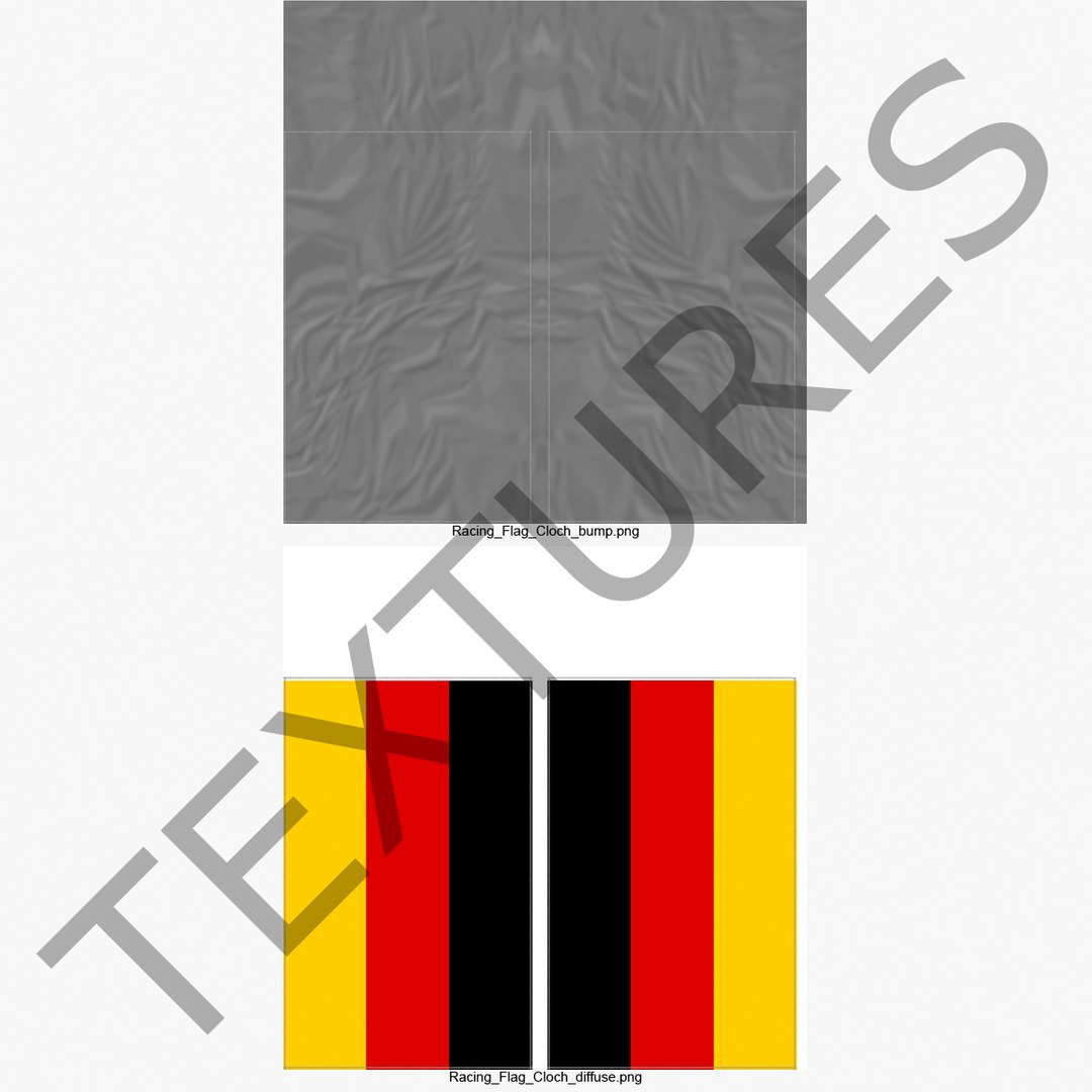 Germany Flag Modeled 3d Model