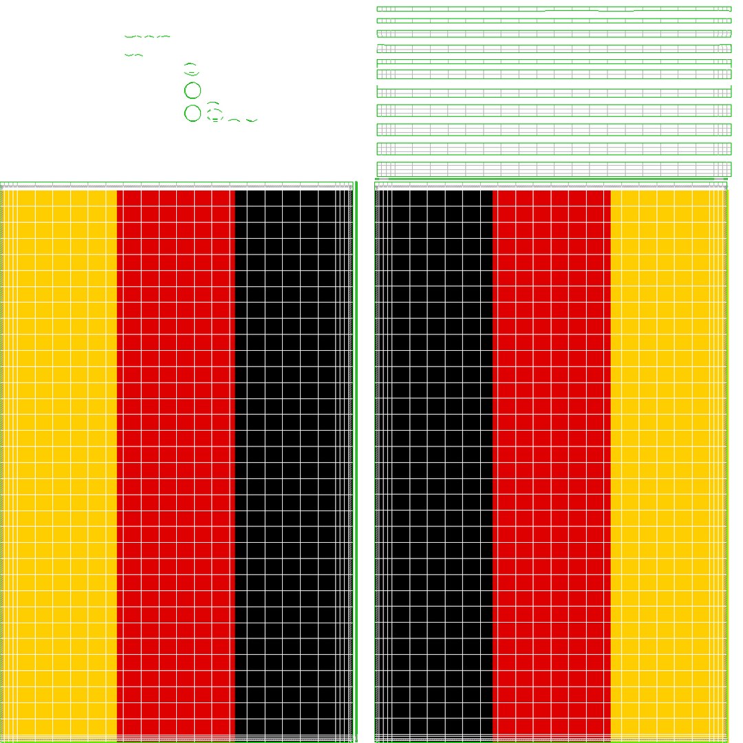 Germany Flag Modeled 3d Model