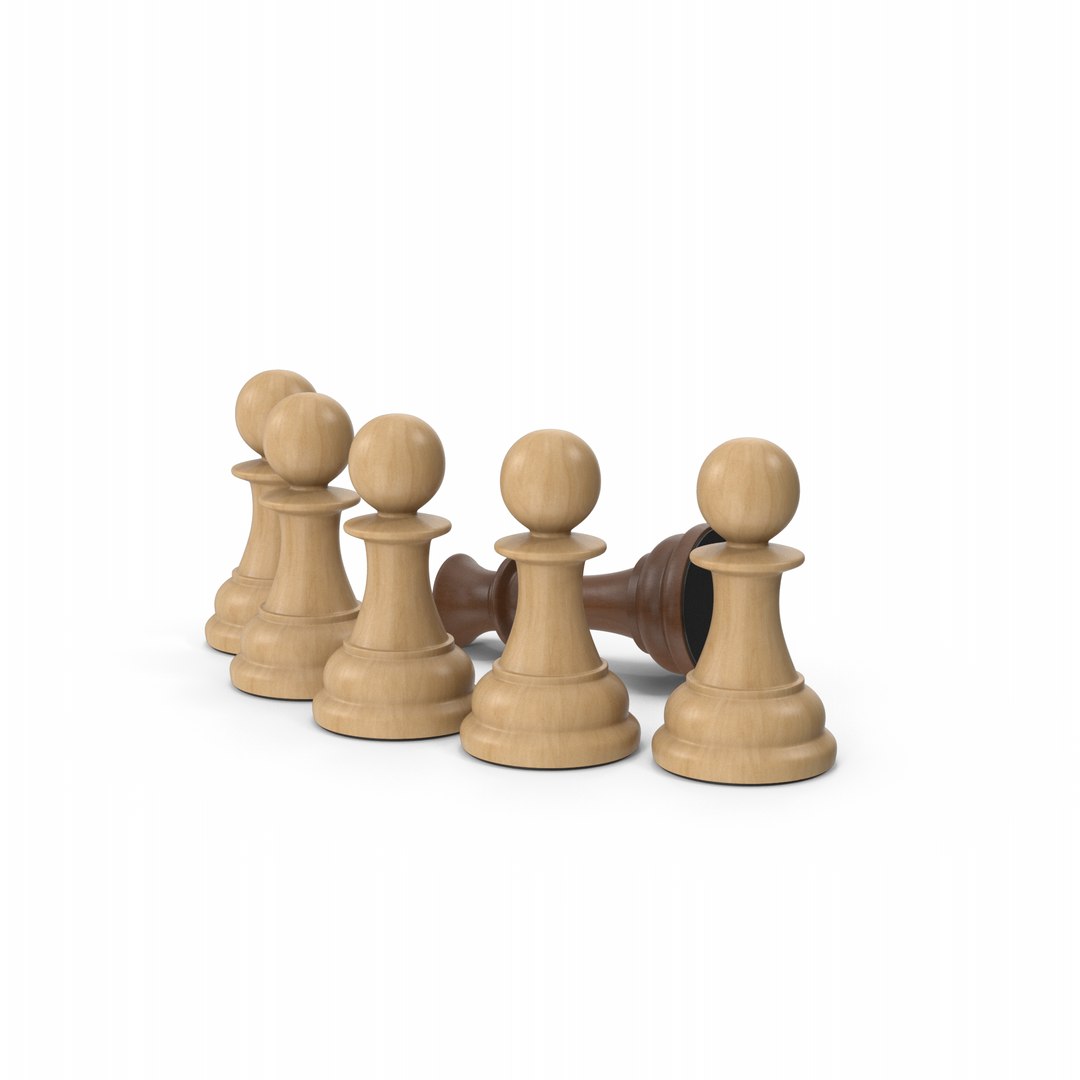 3D Chess Pawns Defeat King - TurboSquid 2226954