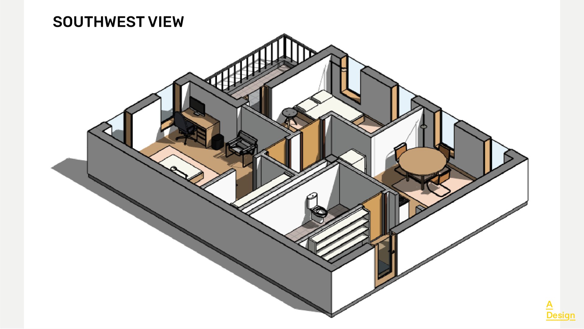 Apartment 75m2 - Revit Model 3D Model - TurboSquid 2017836