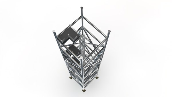 3d model metal scaffolding tower