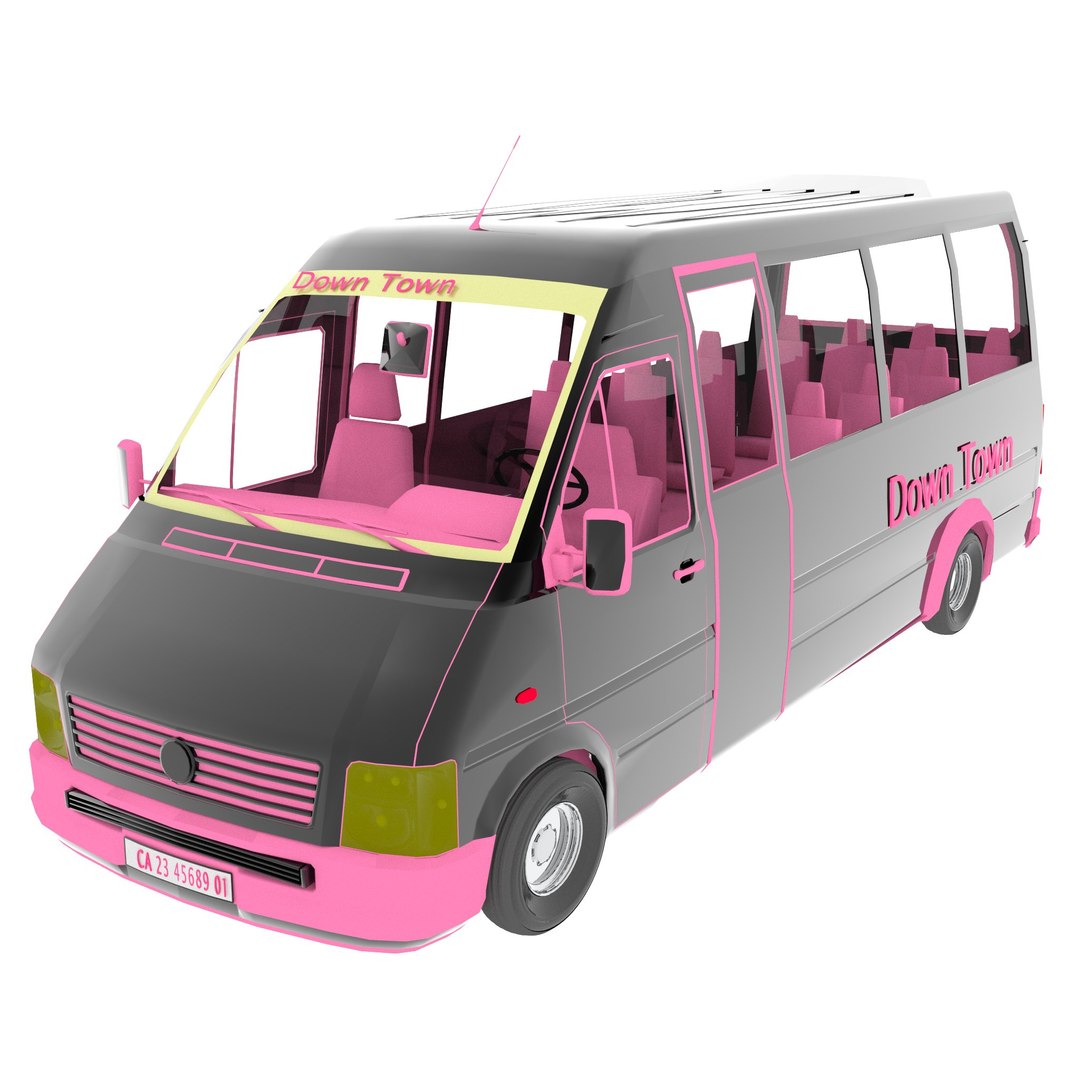 Minibus 3D Model - TurboSquid 2136779