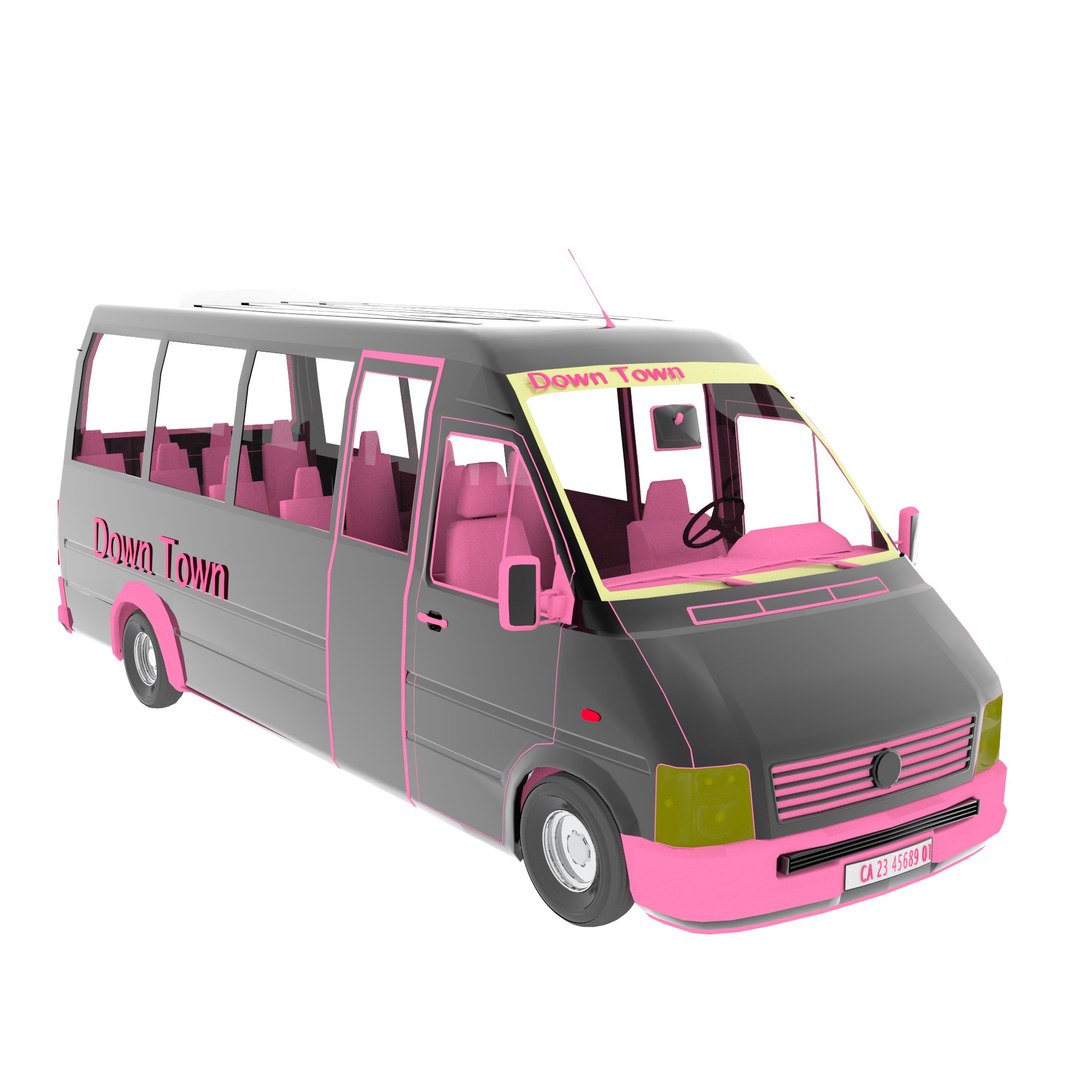 Minibus 3D Model - TurboSquid 2136779
