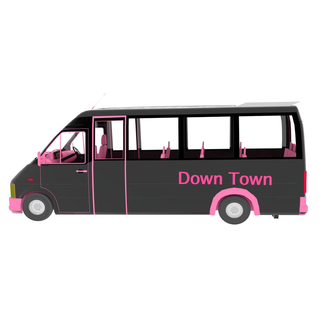 Minibus 3D Model - TurboSquid 2136779