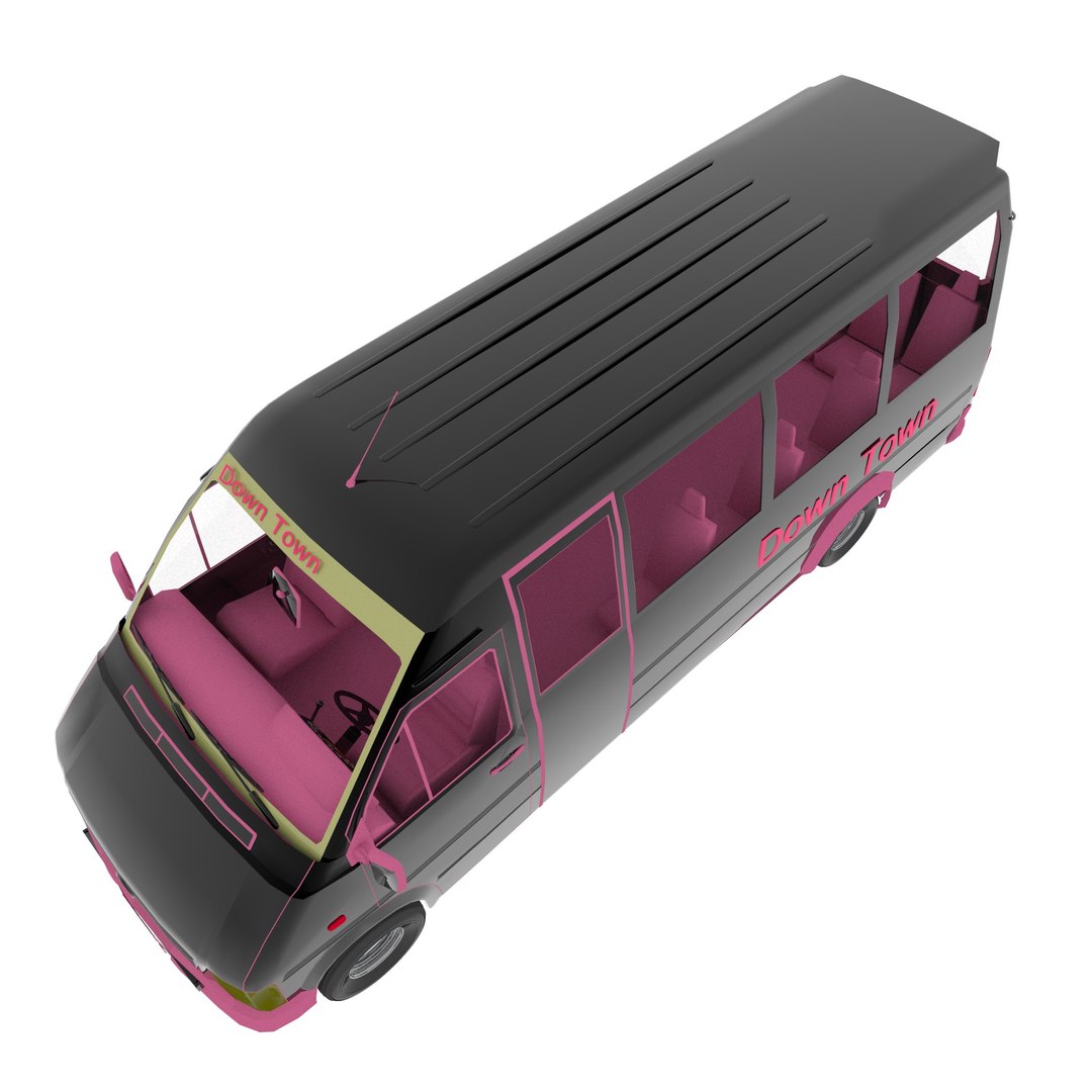 Minibus 3D Model - TurboSquid 2136779