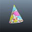 3d party hat model