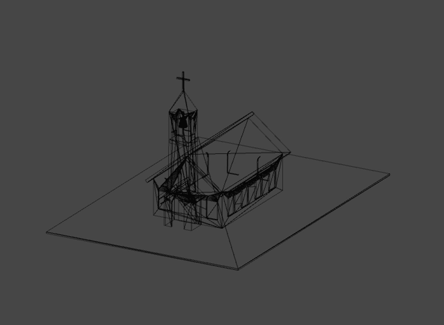 3D Cartoon Simple Church Model - TurboSquid 1490641