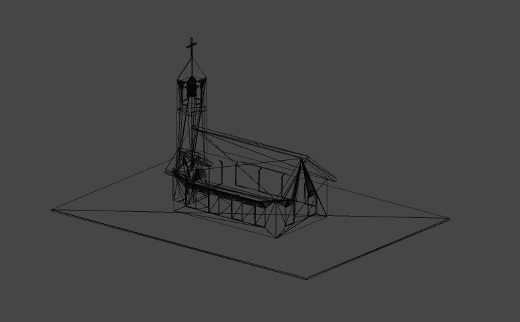 3D Cartoon Simple Church Model - TurboSquid 1490641