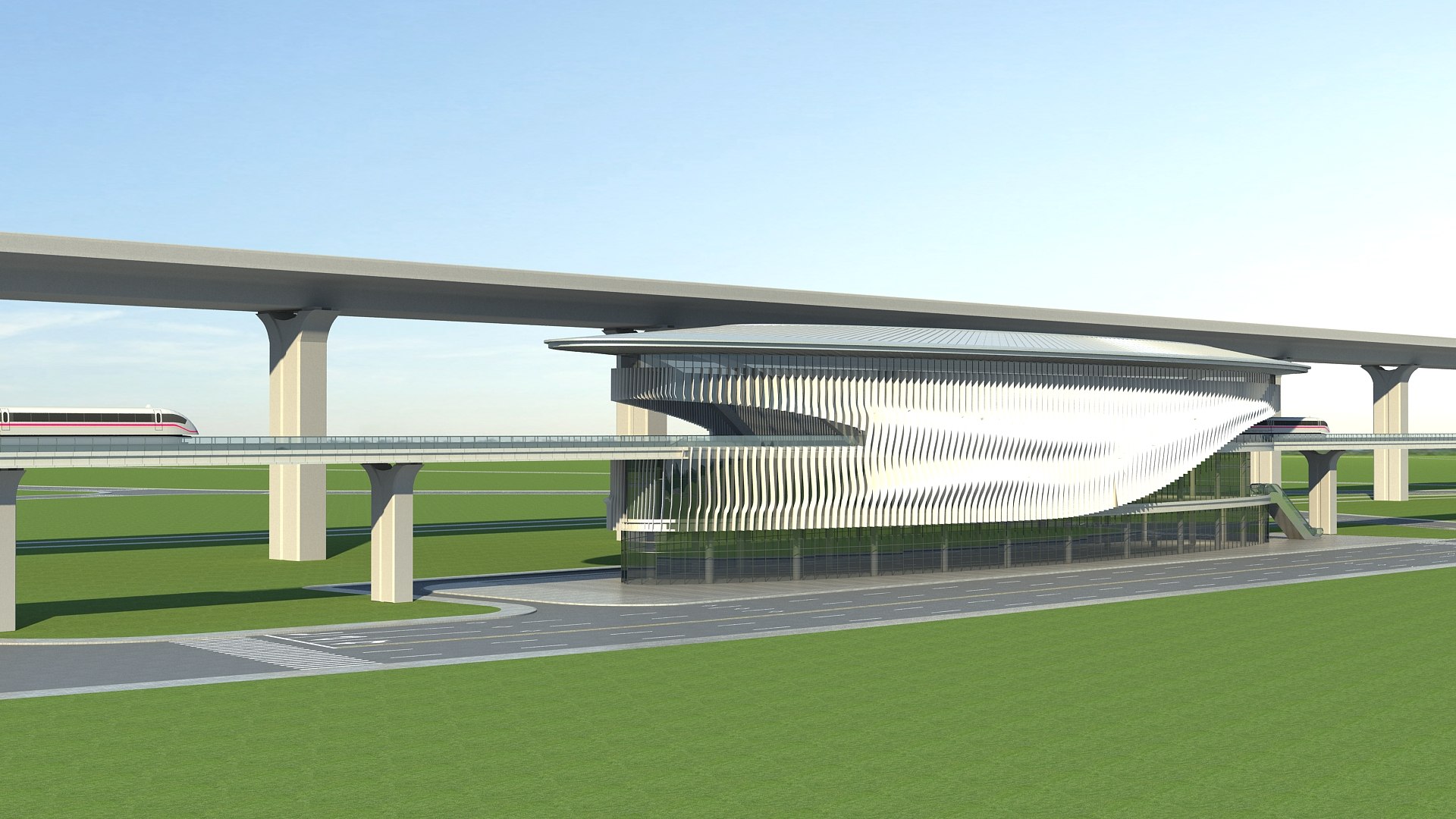 Light Rail Station Collection 01 Model - TurboSquid 1985523