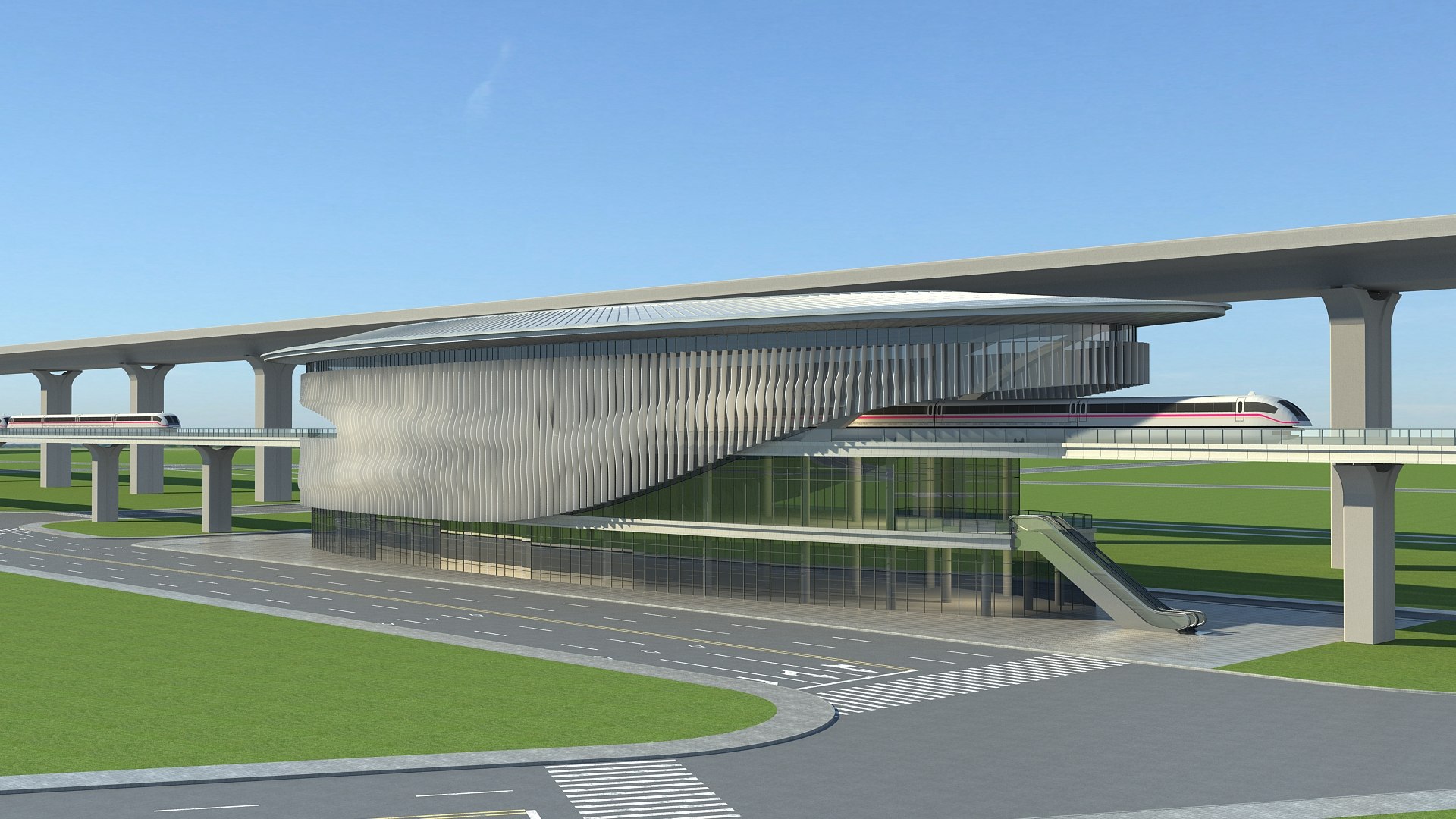 Light Rail Station Collection 01 Model - TurboSquid 1985523