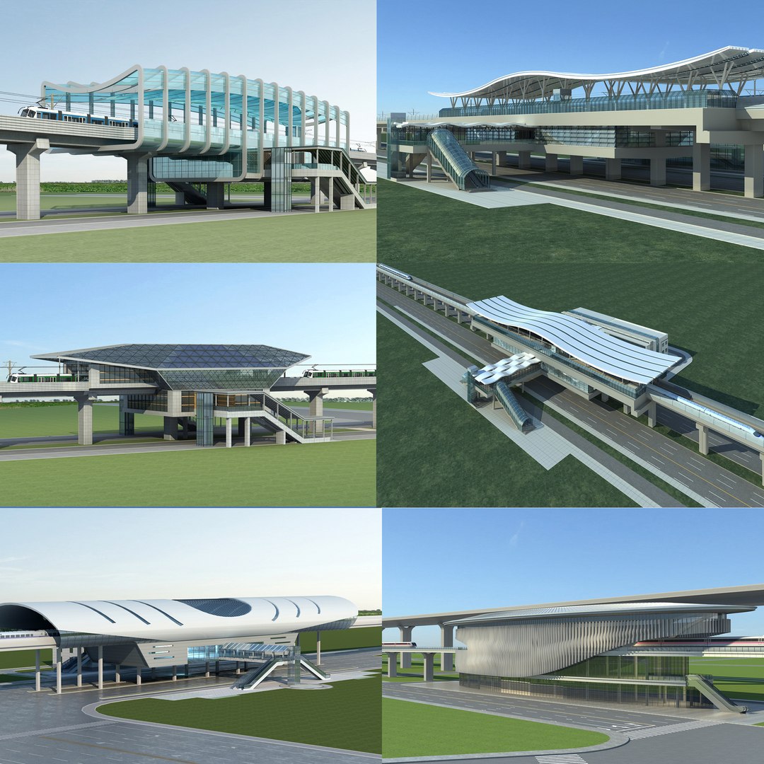 Light Rail Station Collection 01 Model - TurboSquid 1985523