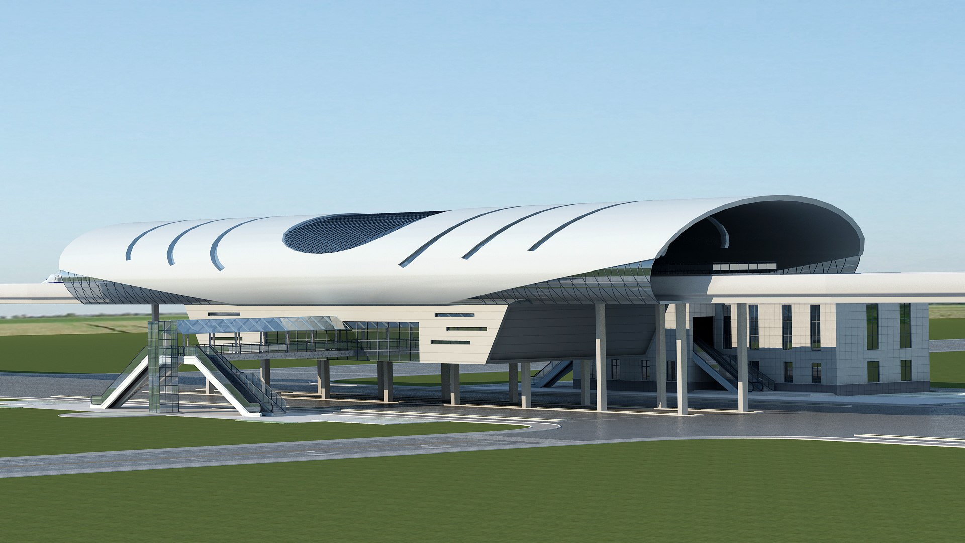 Light Rail Station Collection 01 Model - TurboSquid 1985523