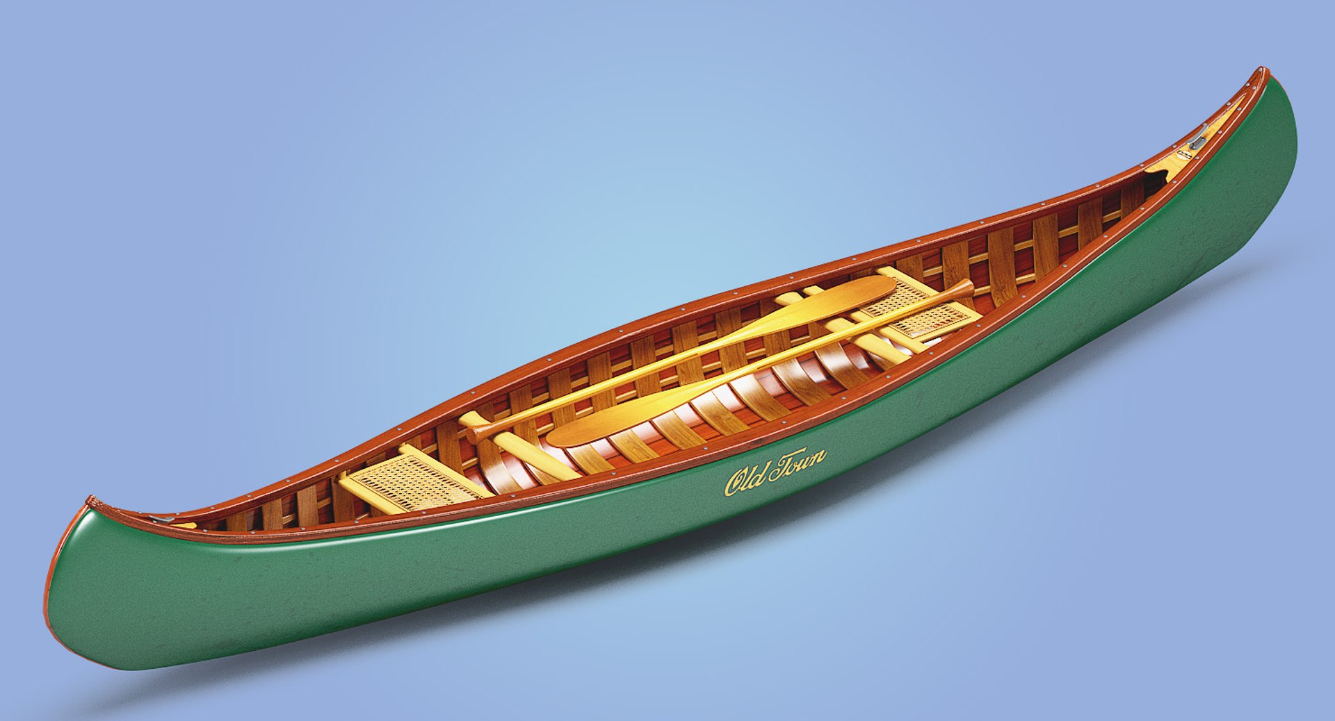 Classic Old Canoe Model - TurboSquid 1316255