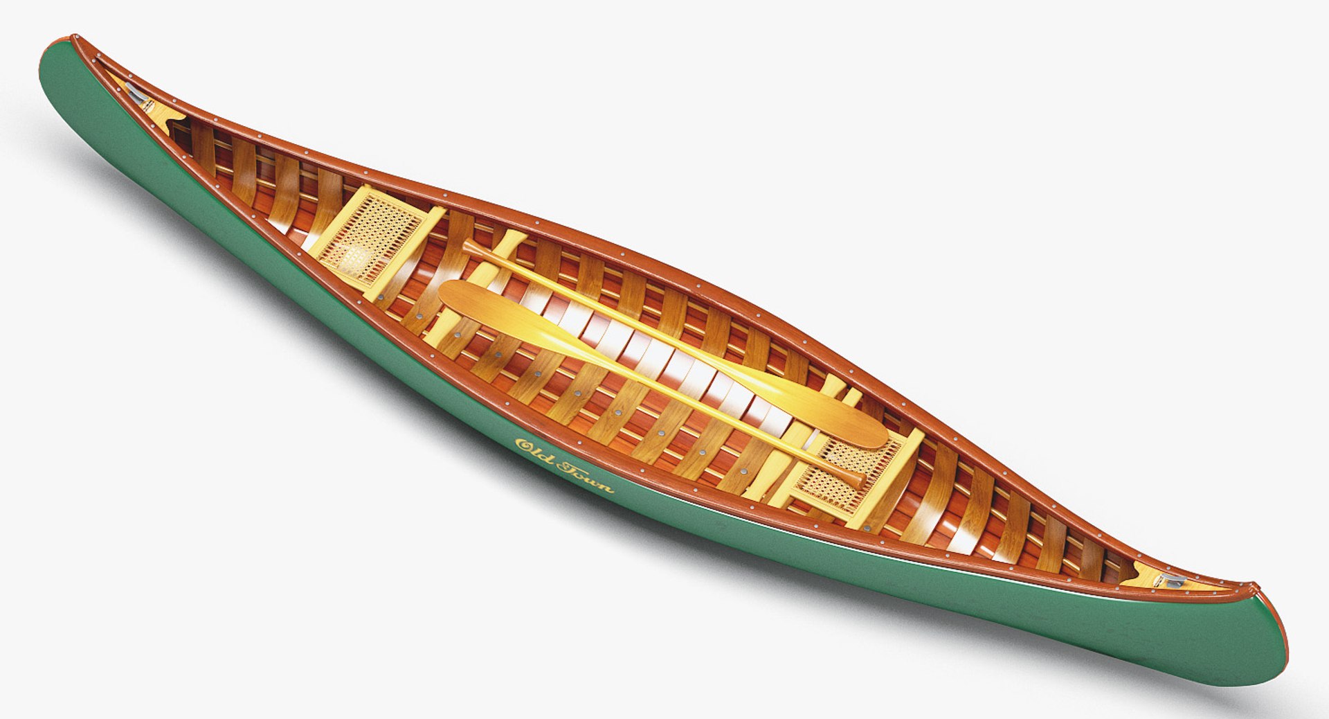 Classic Old Canoe Model - TurboSquid 1316255