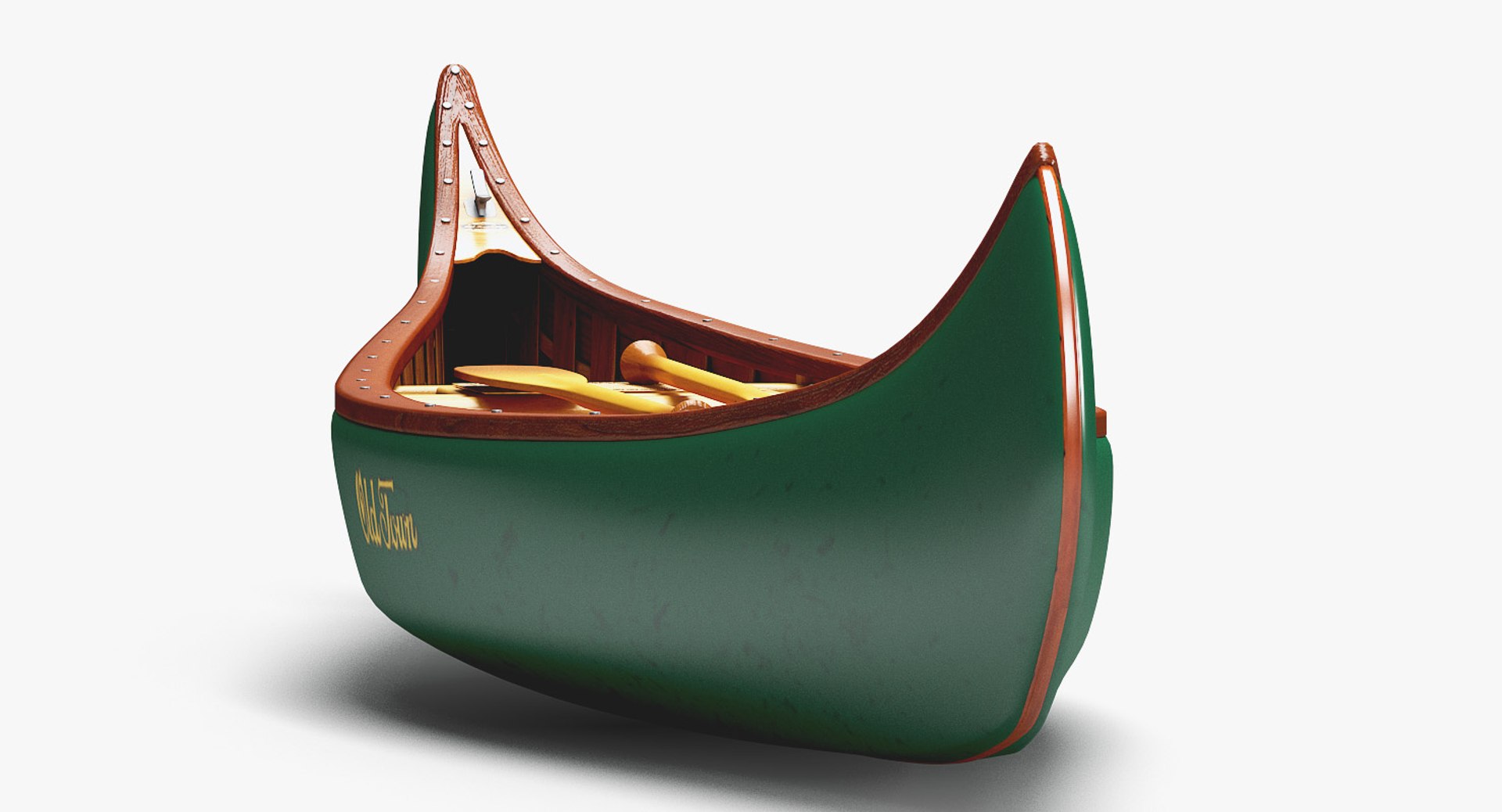 Classic Old Canoe Model - TurboSquid 1316255