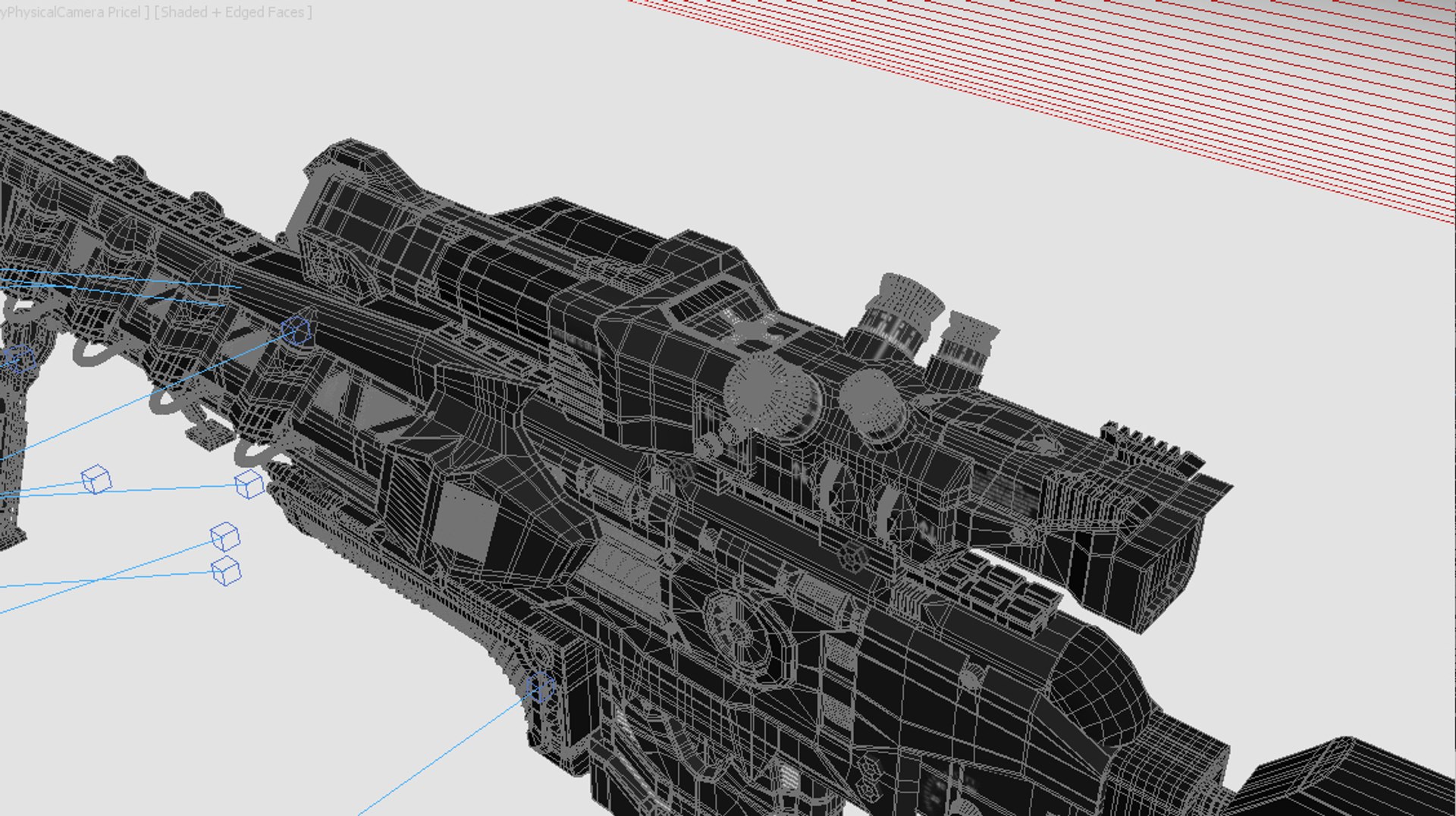 gauss rifle 3d model