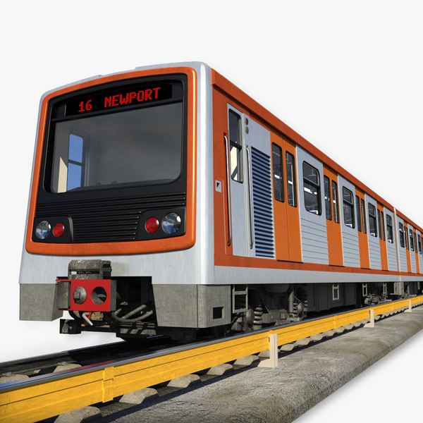 subway station train - 3d max
