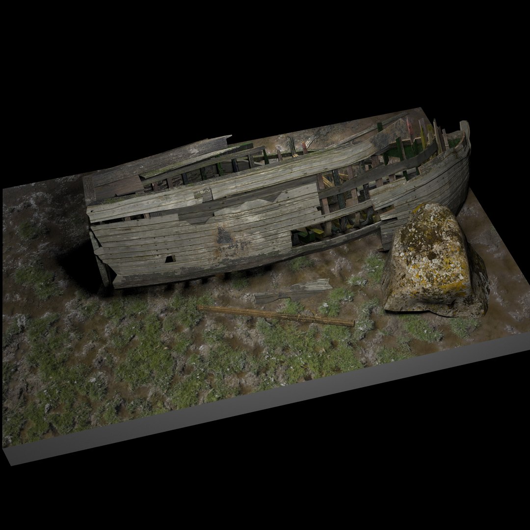 3D Shipwrecked Boat - TurboSquid 1511863
