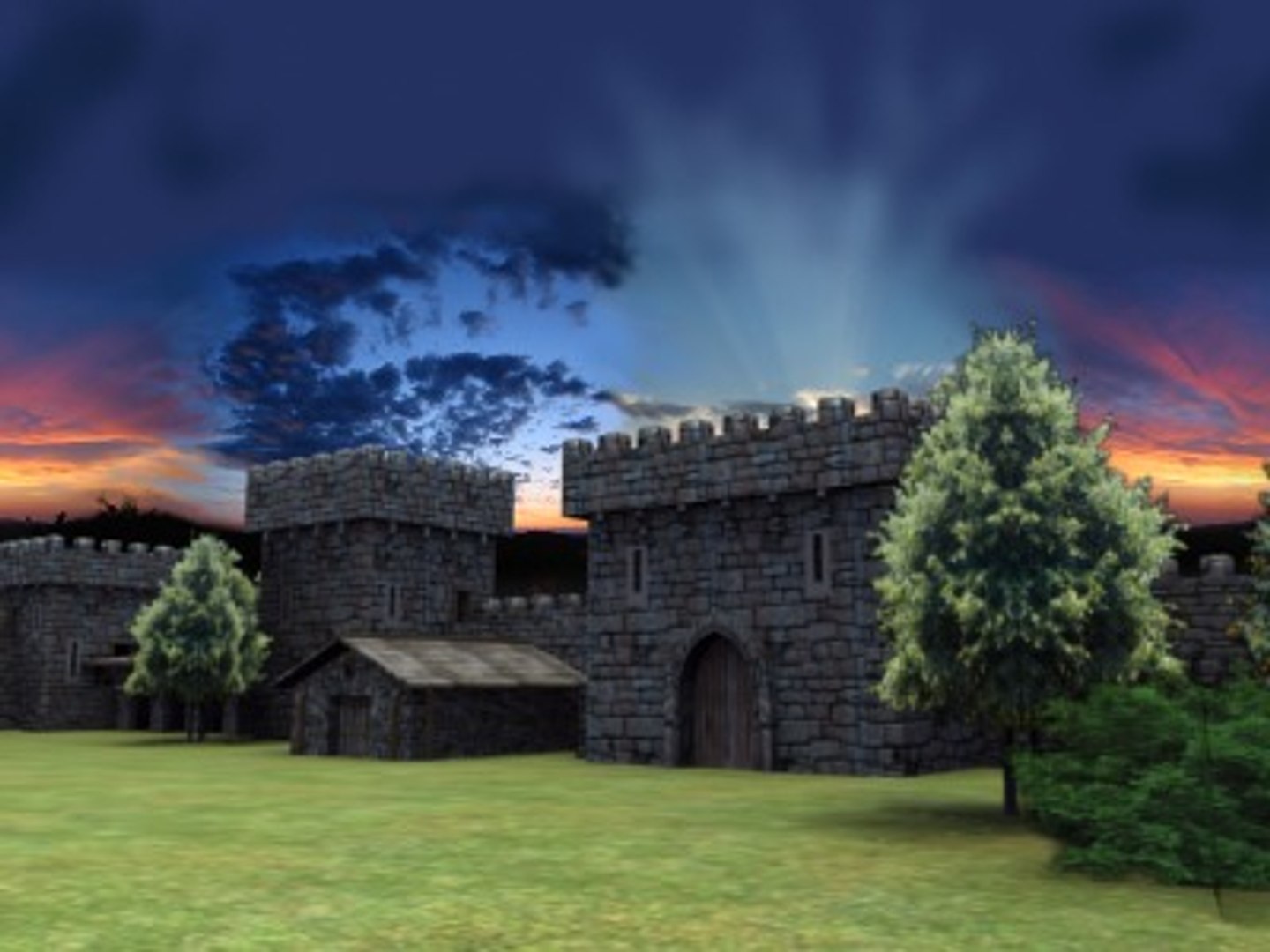 Castle Forts Fantasy 3d Model