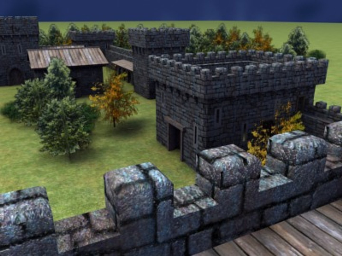 Castle Forts Fantasy 3d Model