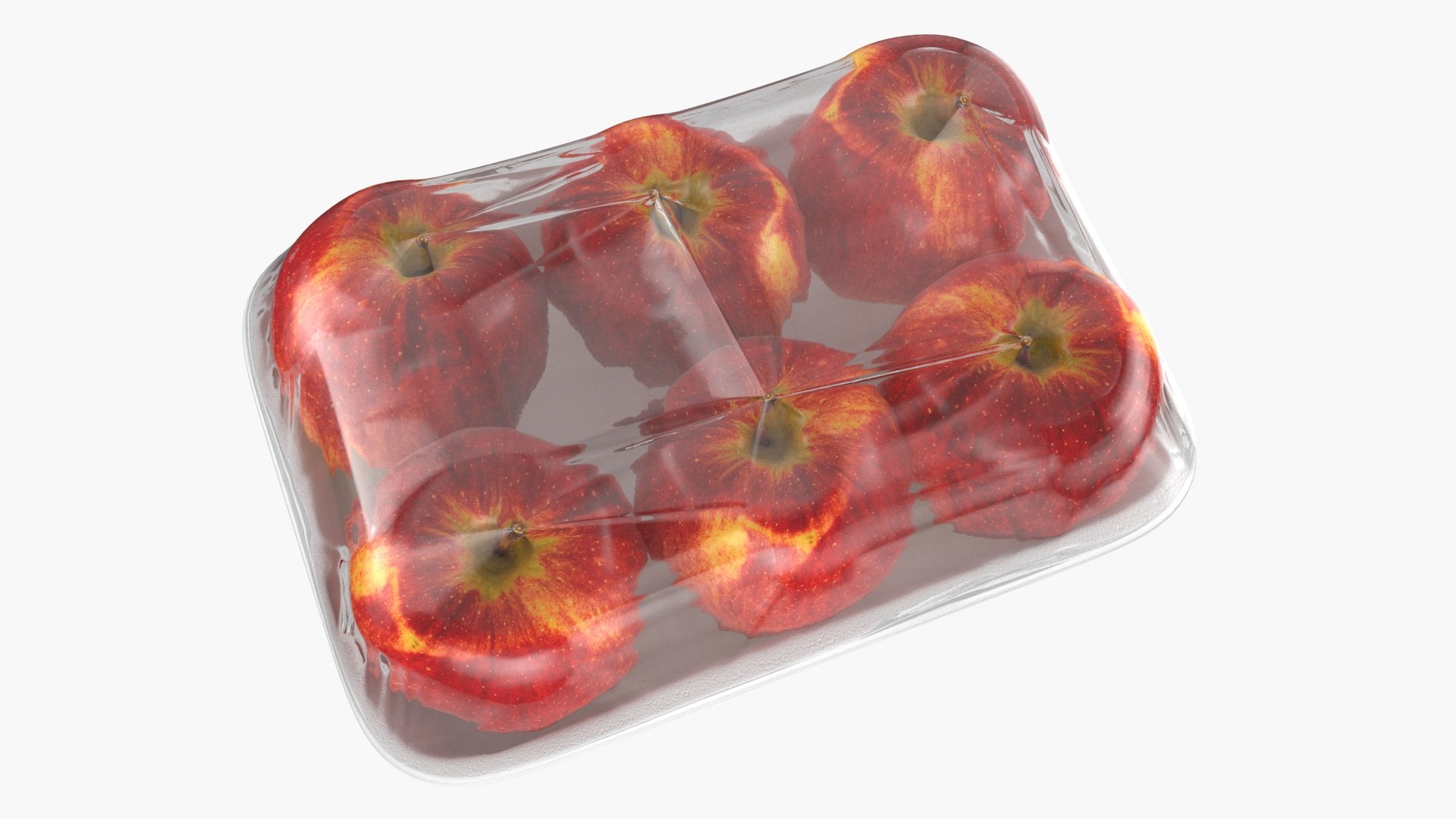 3D Red Apple Wrapped Package model - TurboSquid 1974020