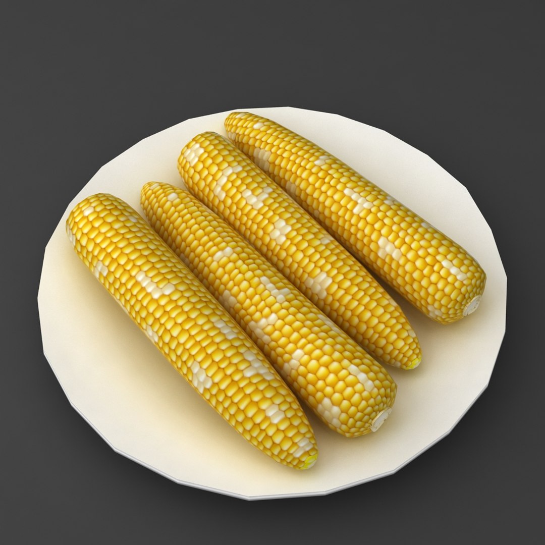 Corn Model - TurboSquid 1575350