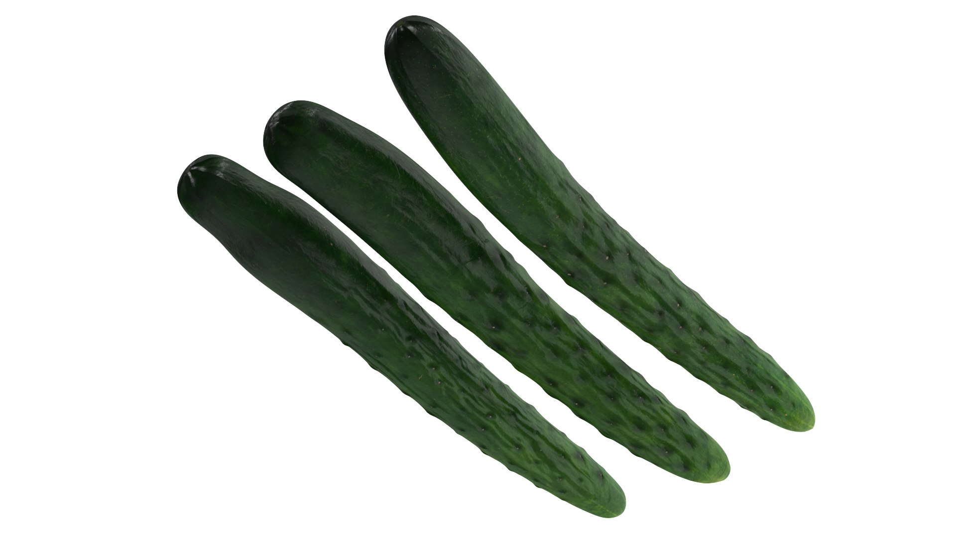 3D Japanese Cucumbers - TurboSquid 1981850