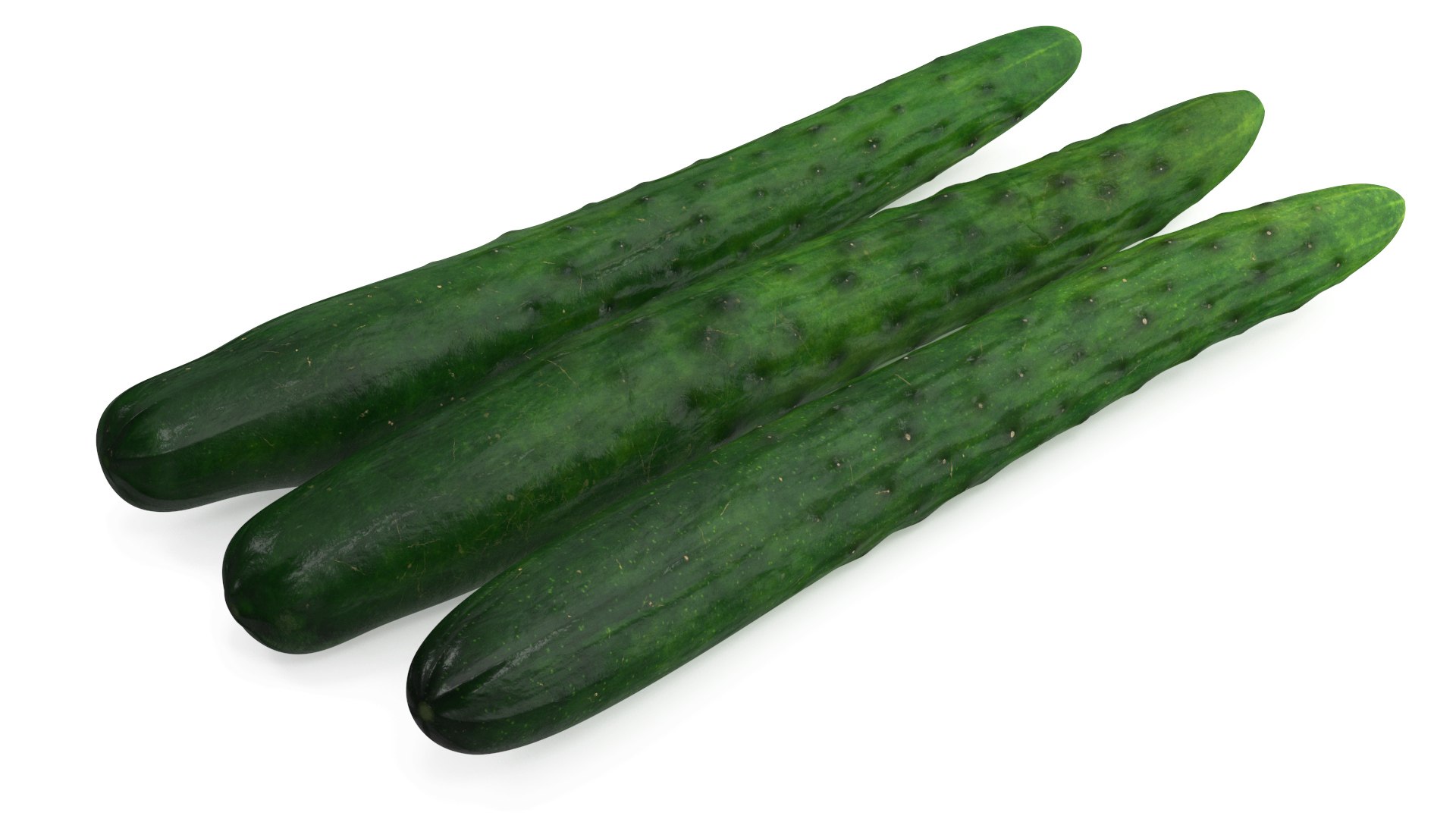 3D Japanese Cucumbers - TurboSquid 1981850