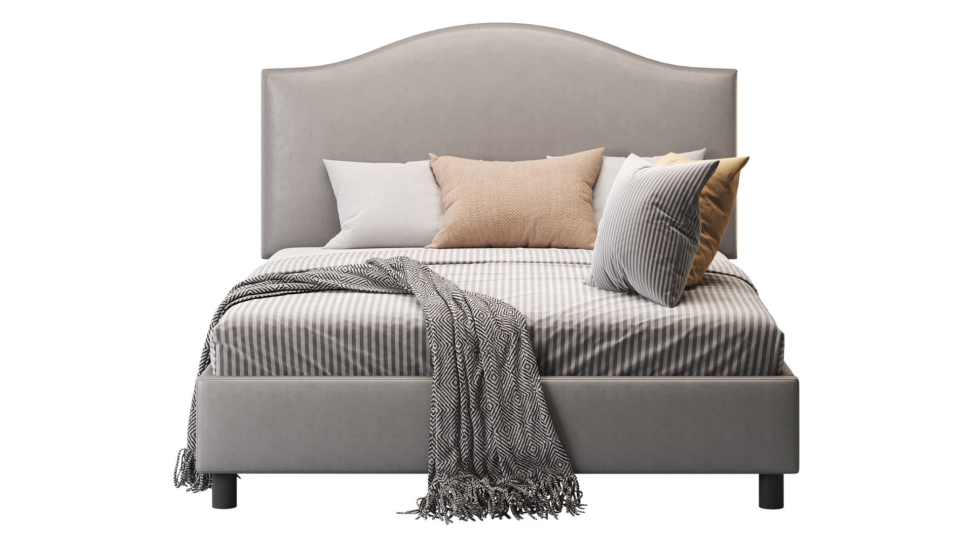 BED Libby Gray 3D Model - TurboSquid 2330547