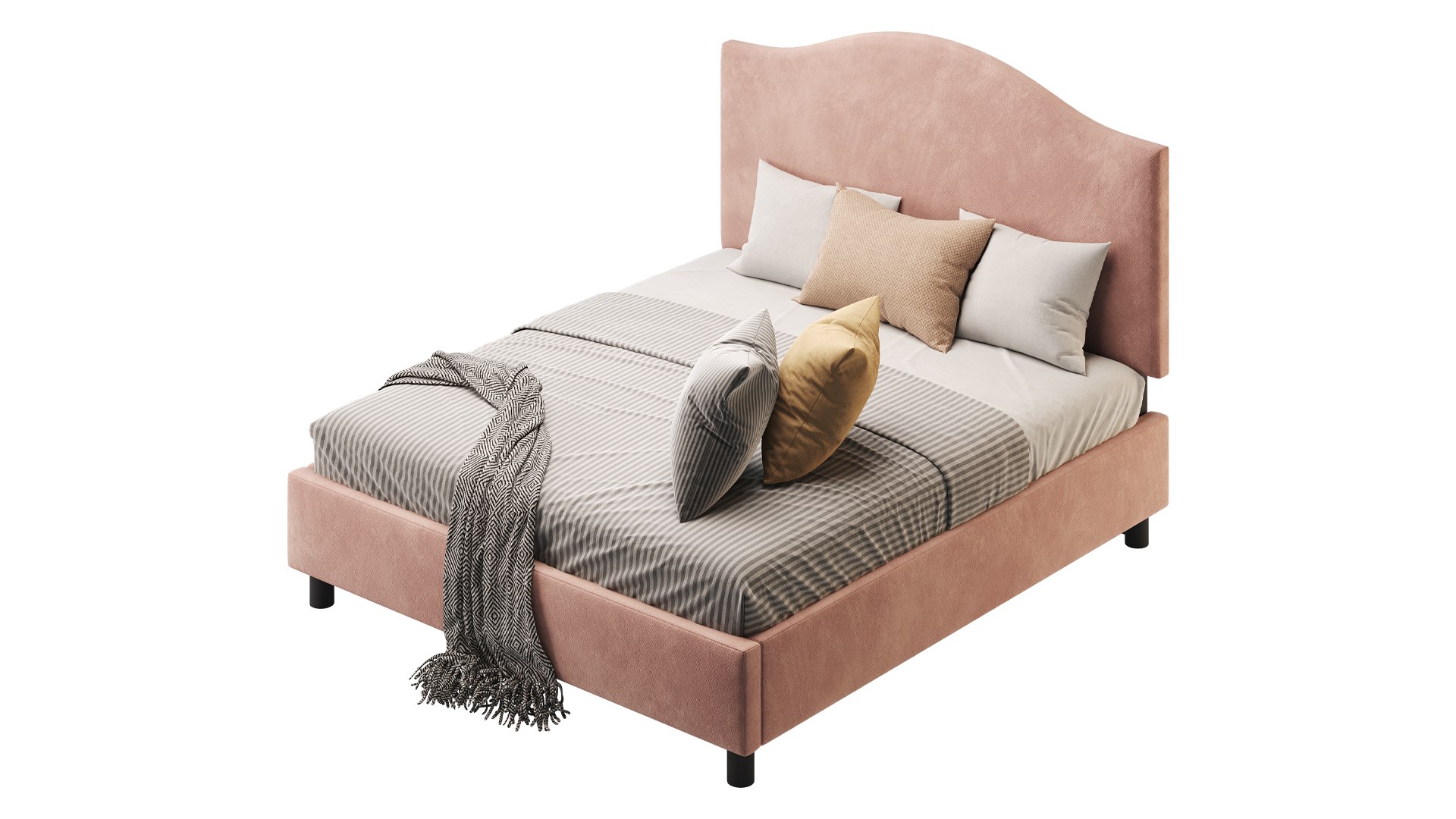 BED Libby Gray 3D Model - TurboSquid 2330547