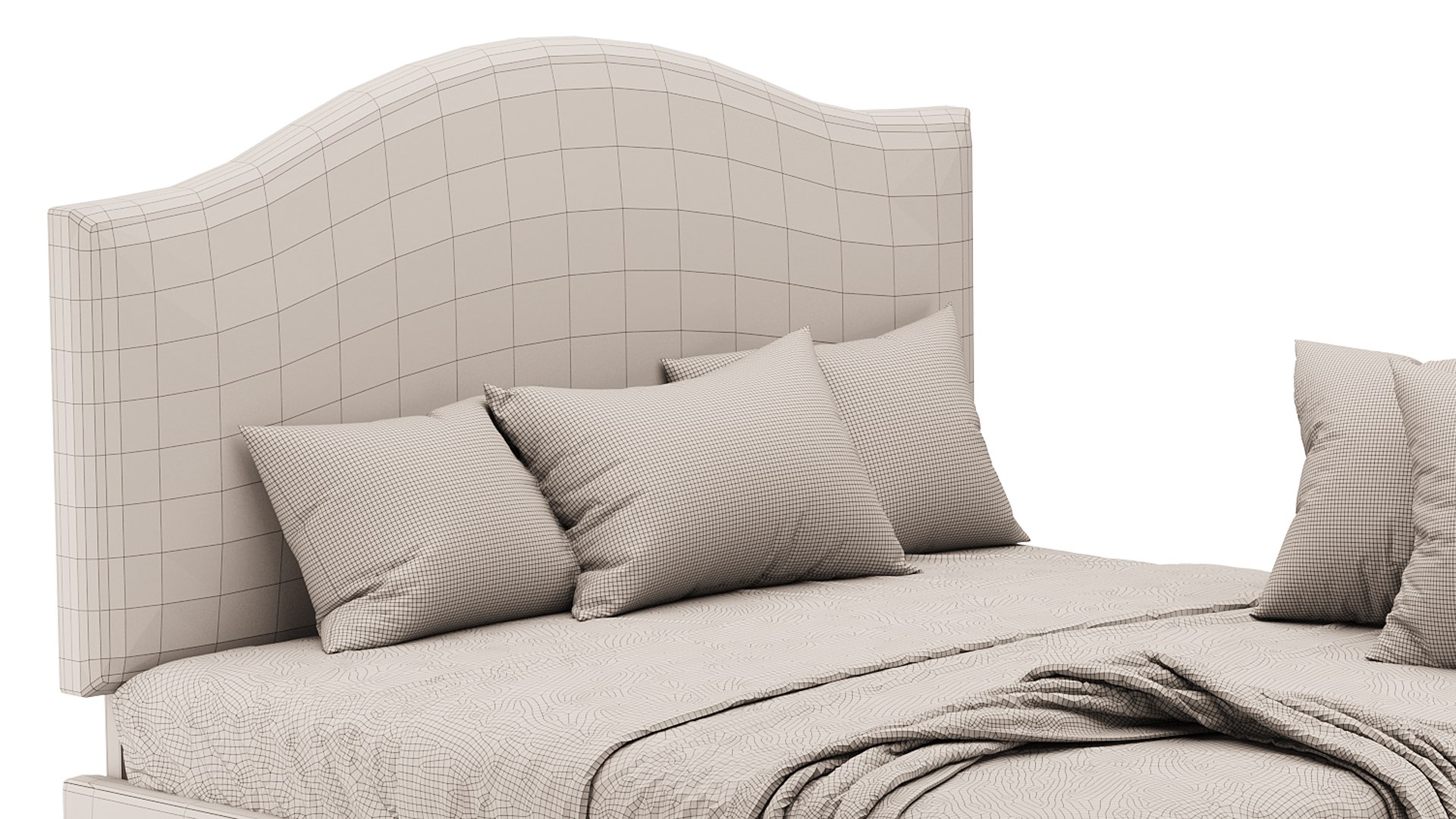 BED Libby Gray 3D Model - TurboSquid 2330547