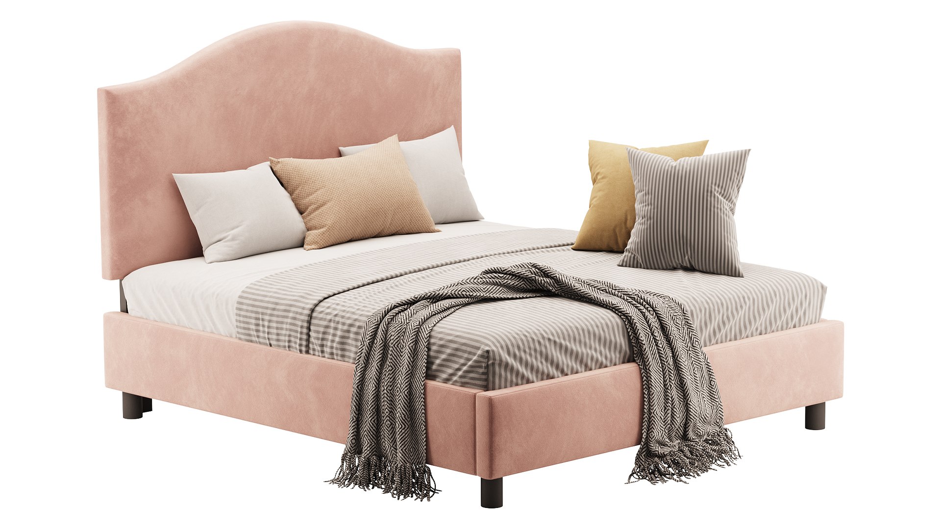 BED Libby Gray 3D Model - TurboSquid 2330547