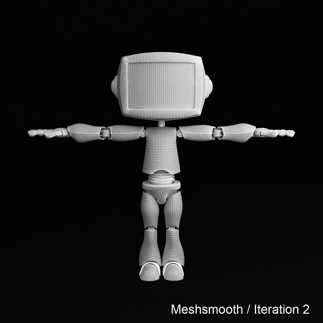 3d Droid Robot Biped