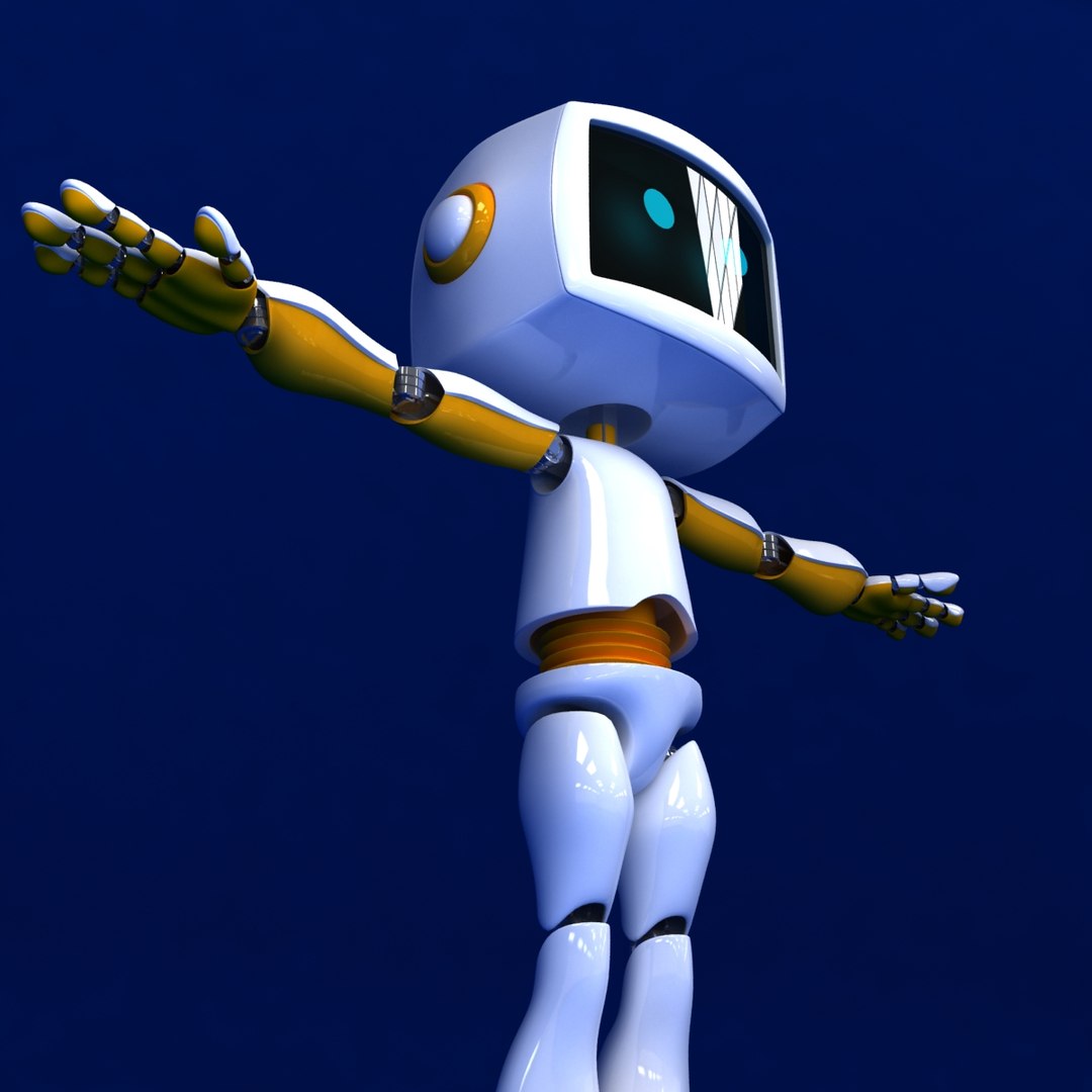 3d Droid Robot Biped