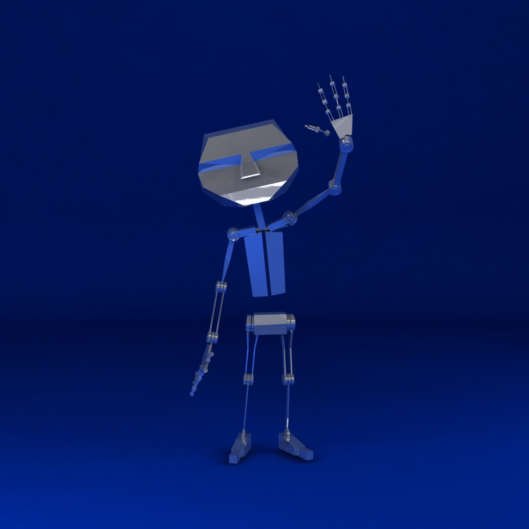 3d Droid Robot Biped