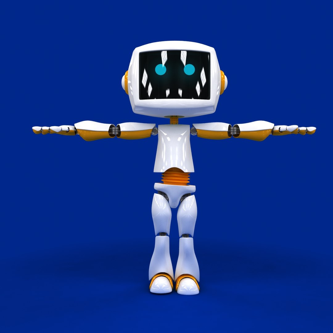 3d Droid Robot Biped