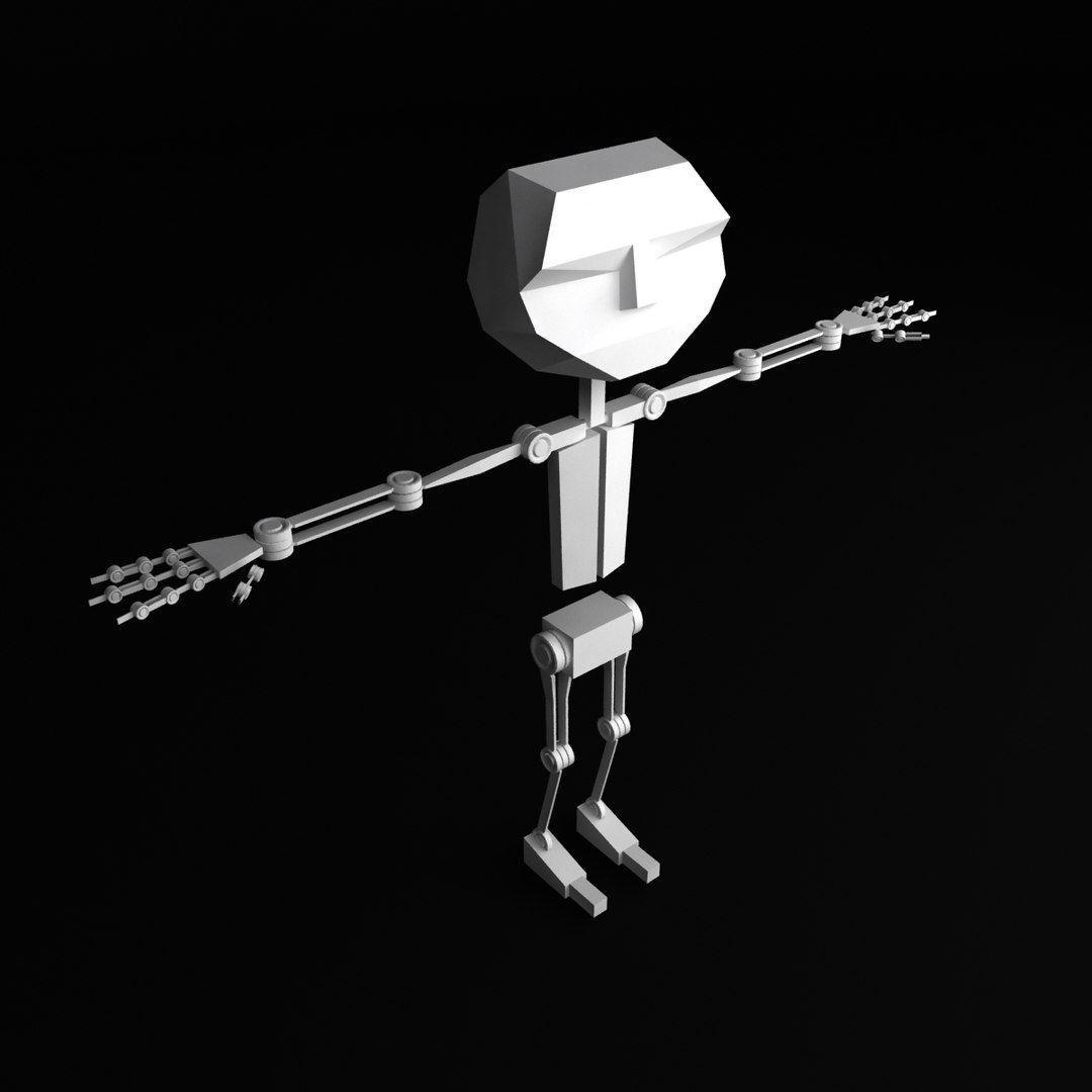 3d Droid Robot Biped