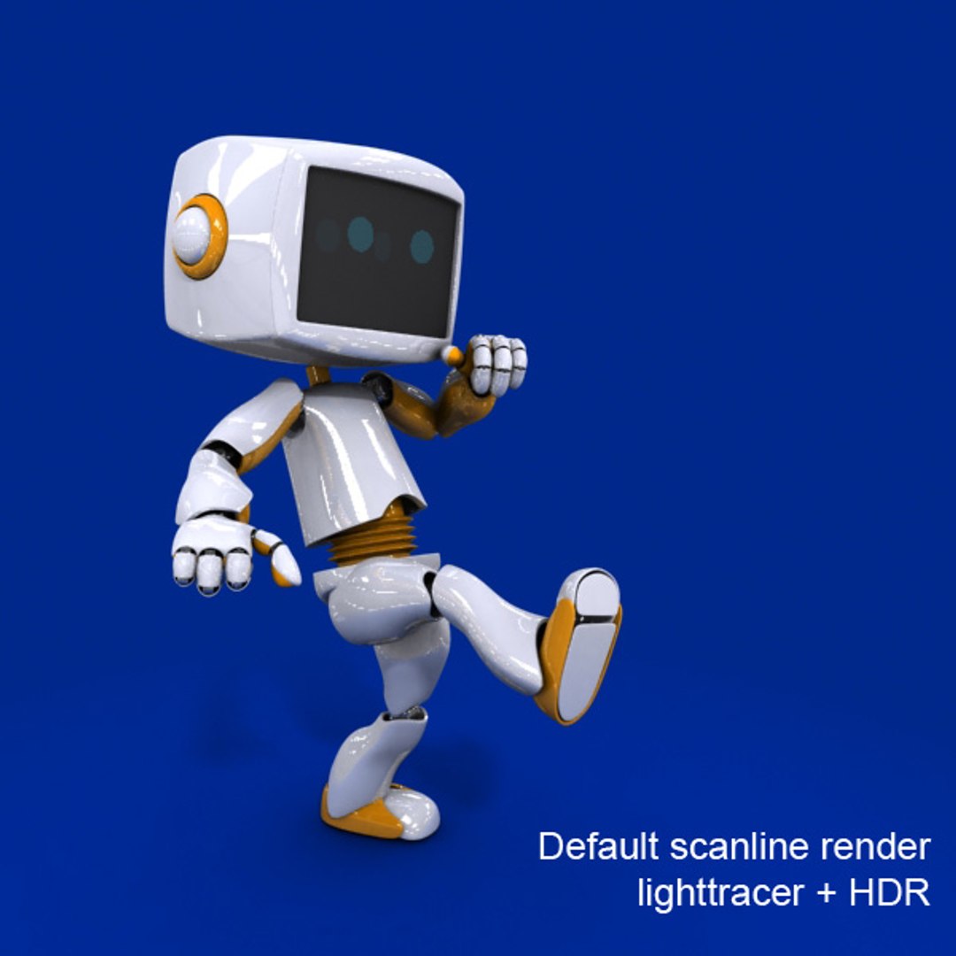 3d Droid Robot Biped