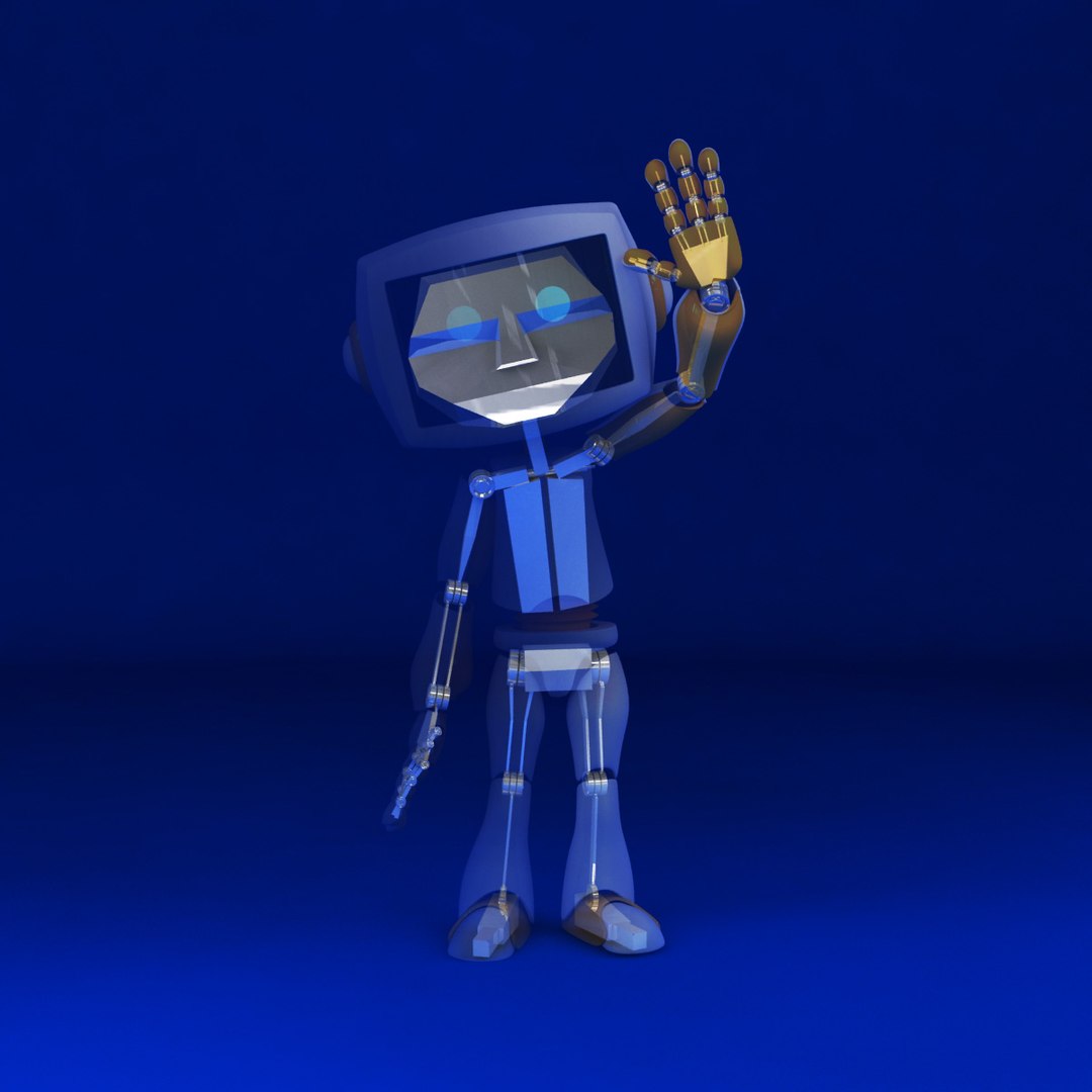 3d Droid Robot Biped