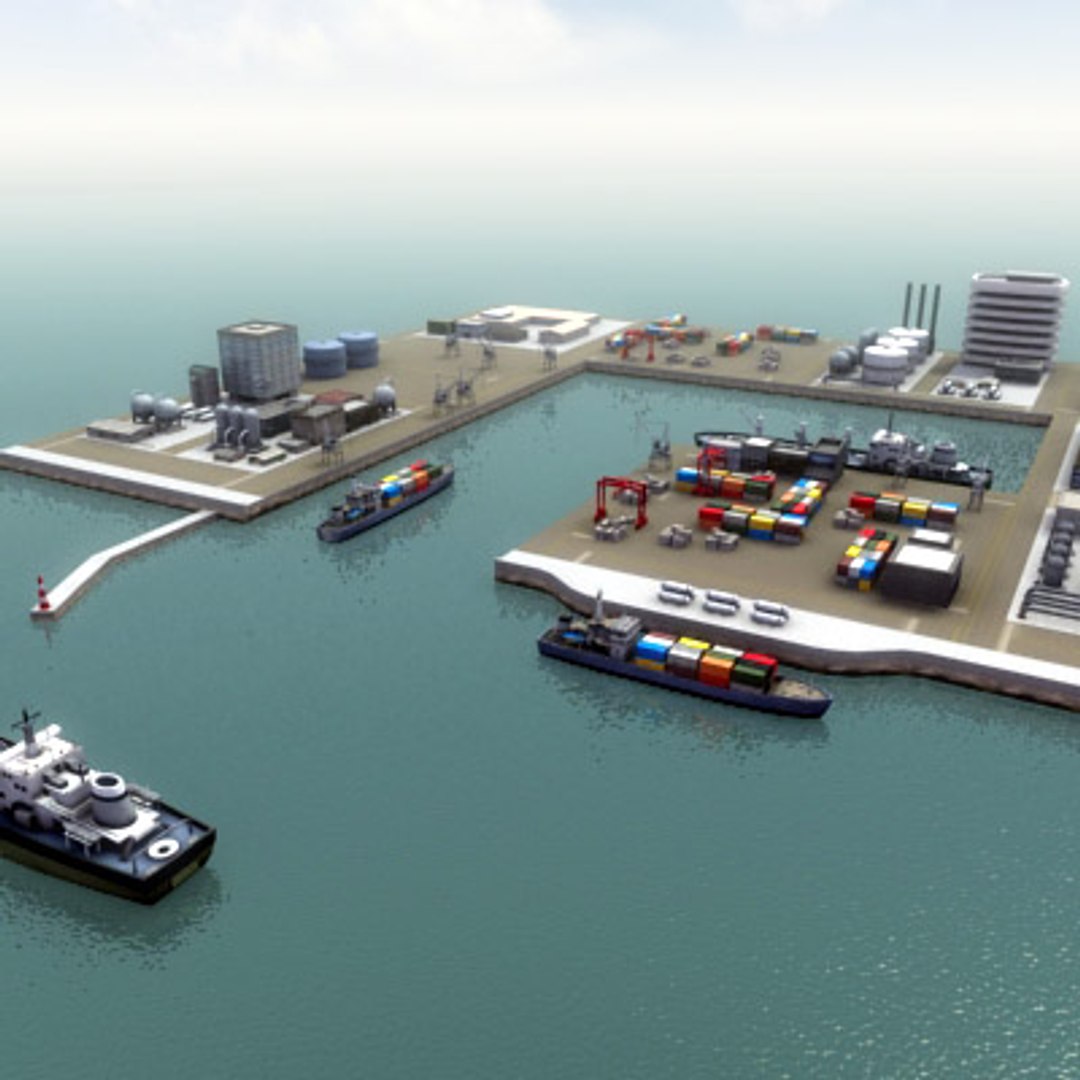 Port Harbour Rt 3d Model