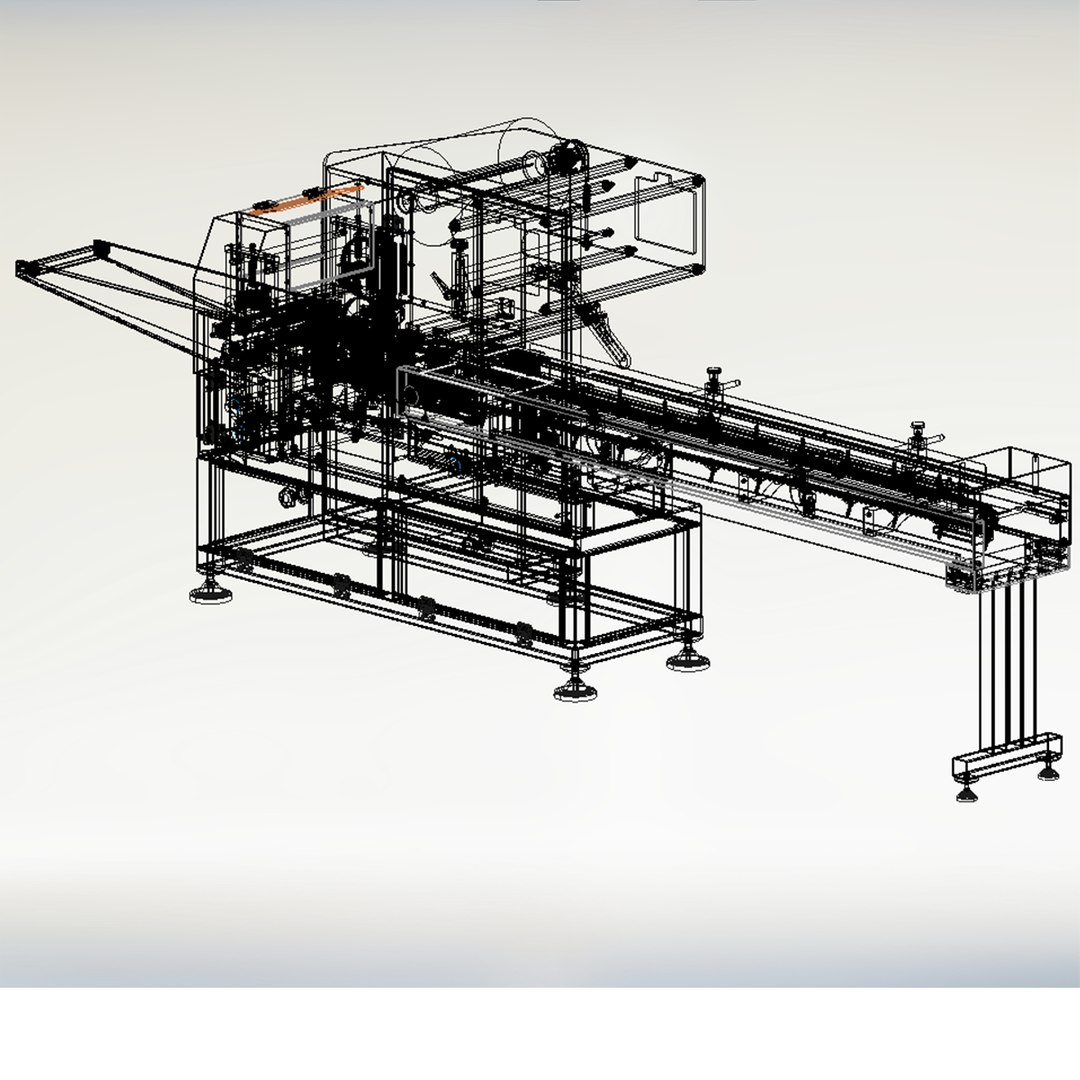 3D Model Flow Pack Packaging Machine - TurboSquid 1310159