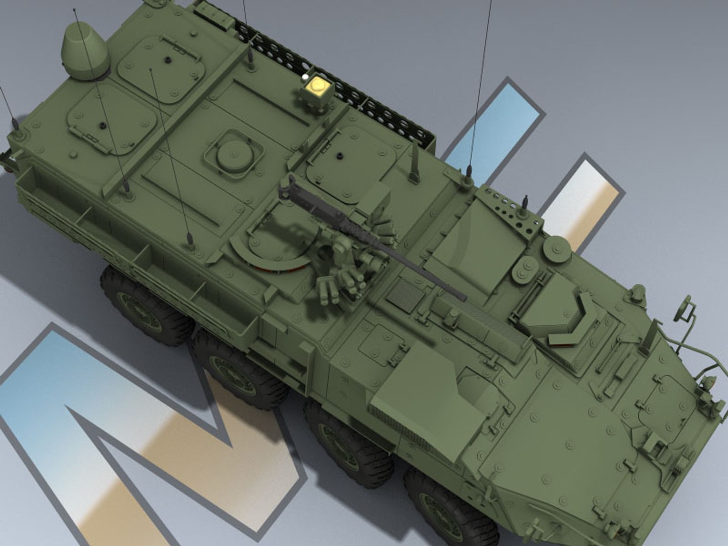 3d Obj M1130 Cv Stryker