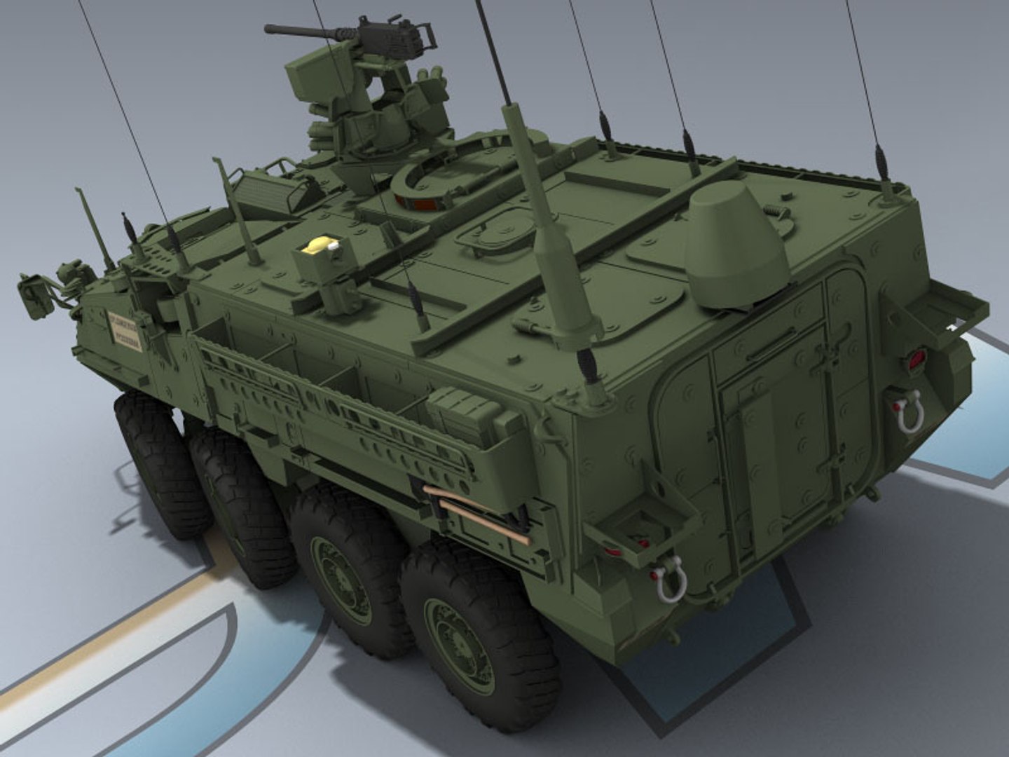 3d Obj M1130 Cv Stryker