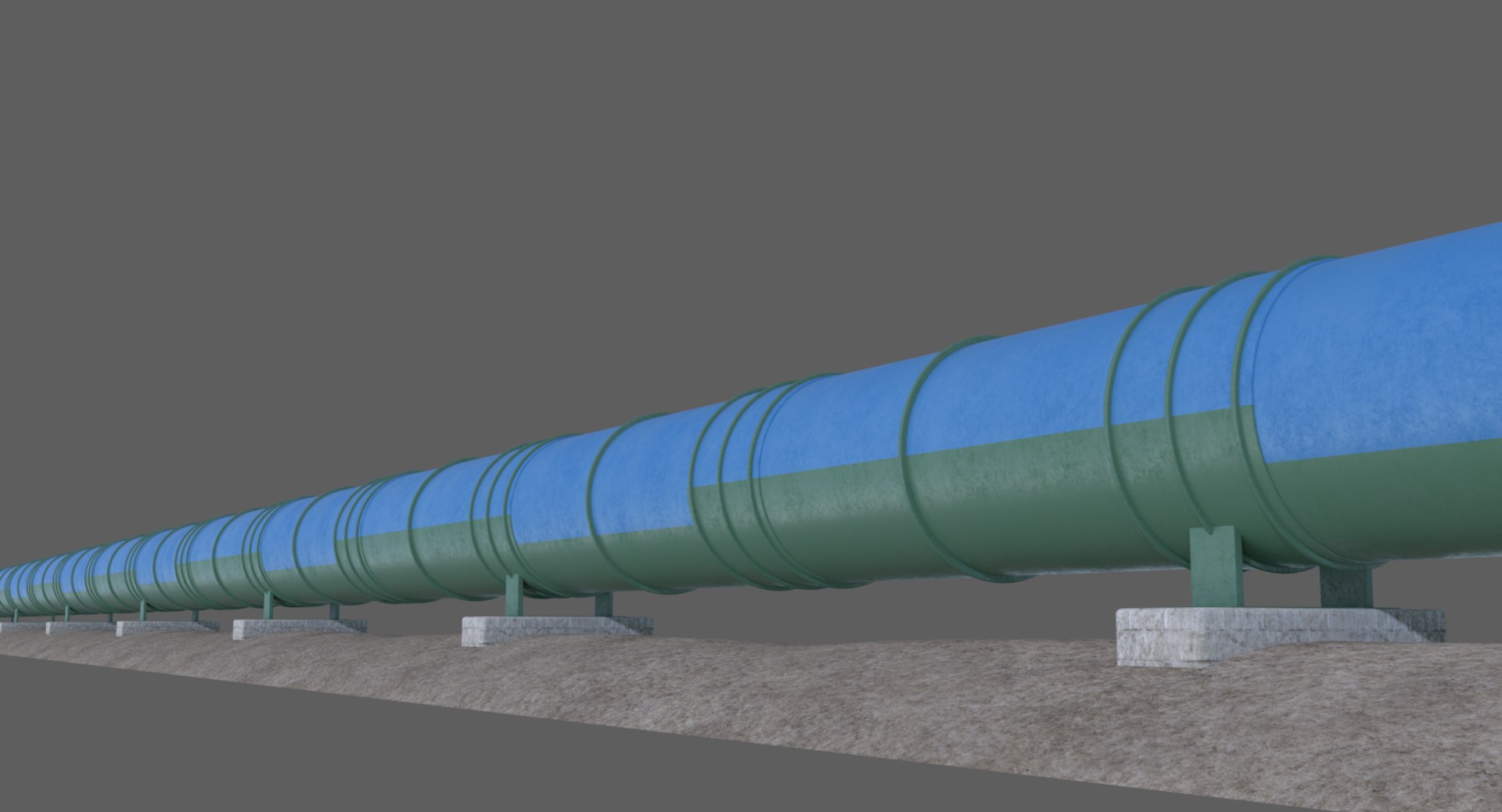 3D oil natural gas pipeline - TurboSquid 1162902