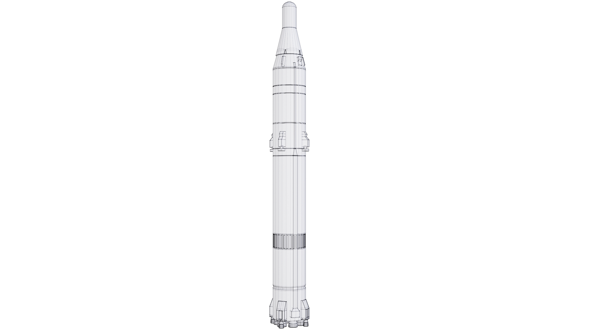 3D R-36 Ballistic Missile Model - TurboSquid 1857688