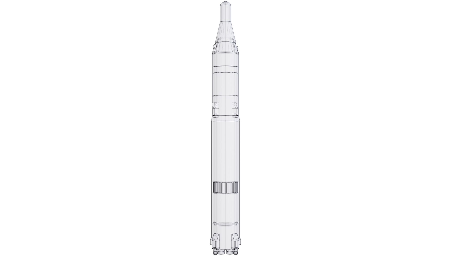 3D R-36 Ballistic Missile Model - TurboSquid 1857688